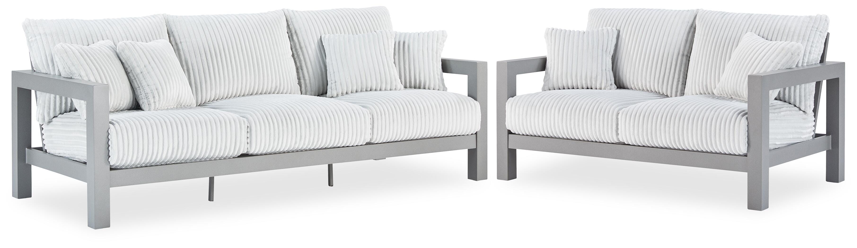 Click here for Moonlight View Outdoor Sofa and Loveseat  Gray prices