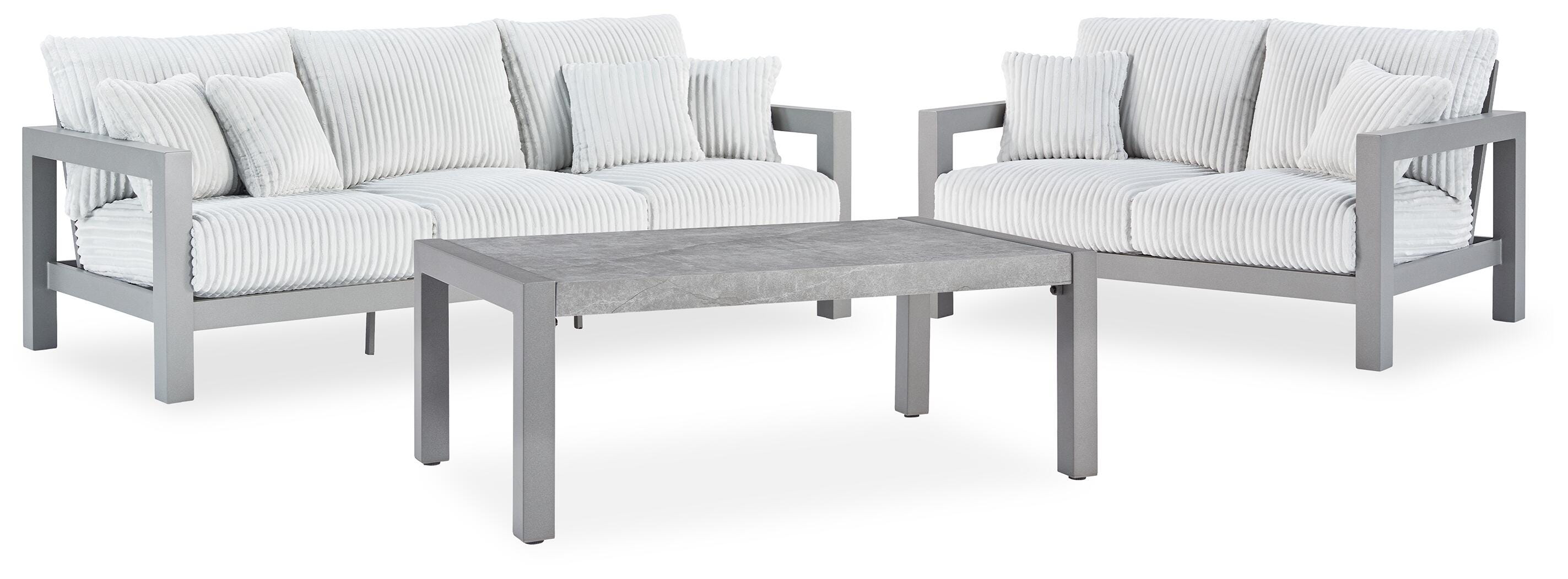 Click here for Moonlight View Outdoor Sofa and Loveseat with Coff... prices