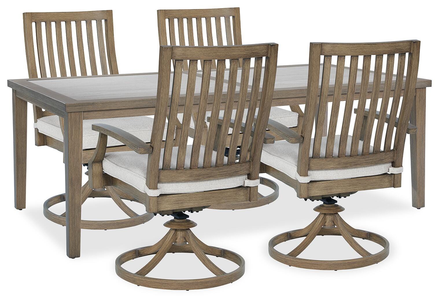 Click here for Rainier Ranch Outdoor Dining Table and 4 Chairs  B... prices