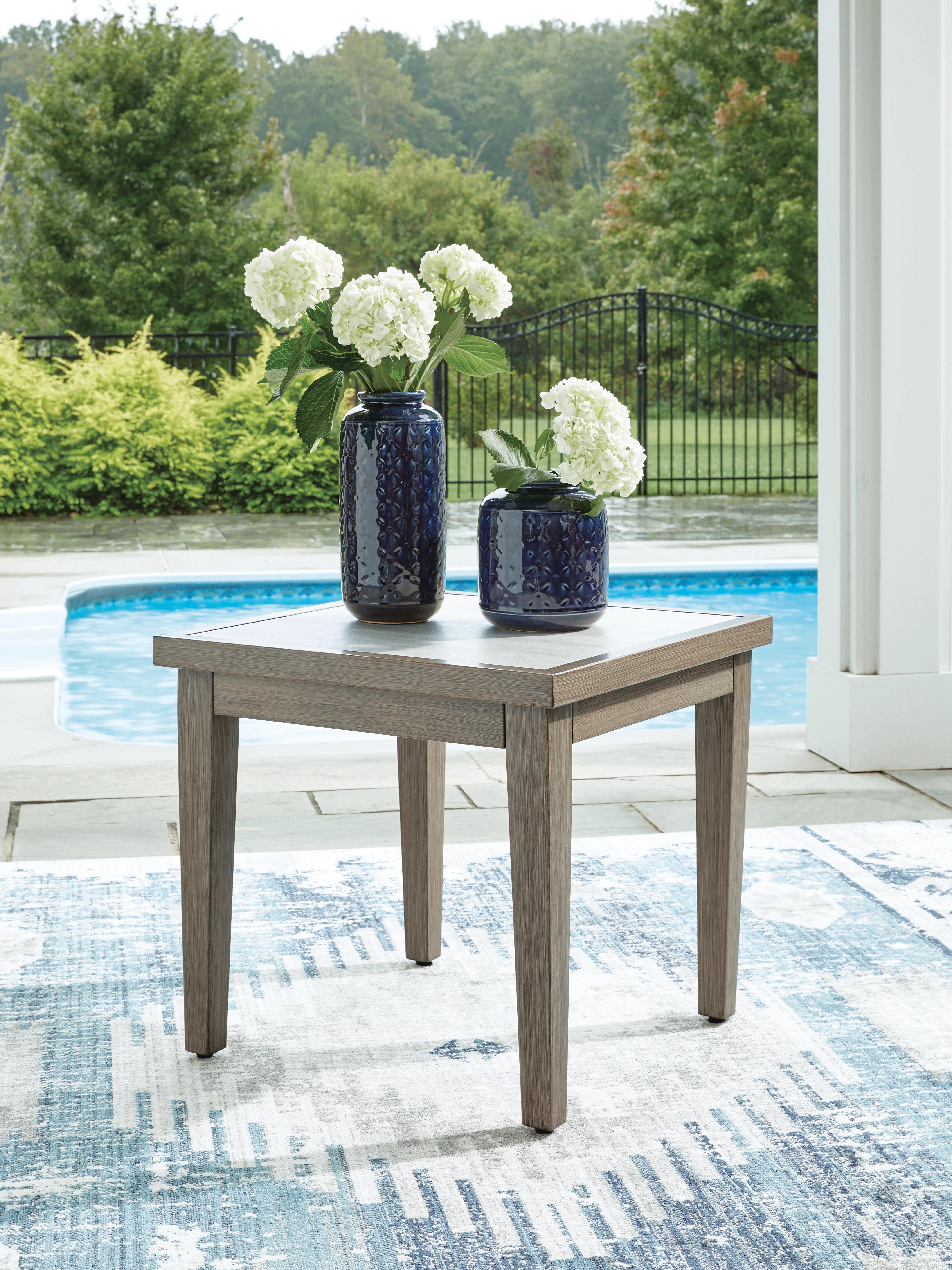 Click here for Rainier Ranch Outdoor End Table  Brown/Beige prices
