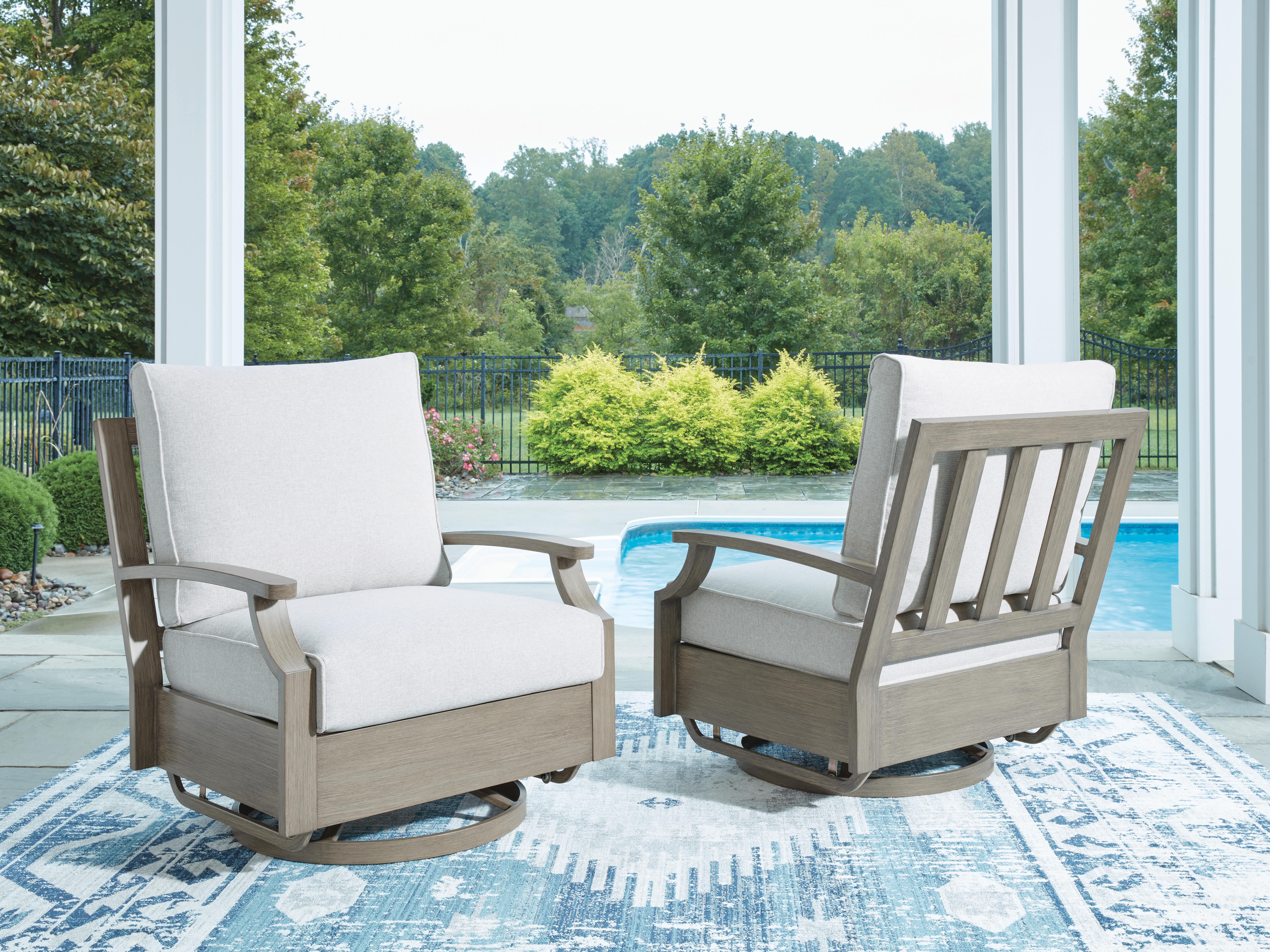 Click here for Rainier Ranch Outdoor Swivel Glider Chair with Cus... prices