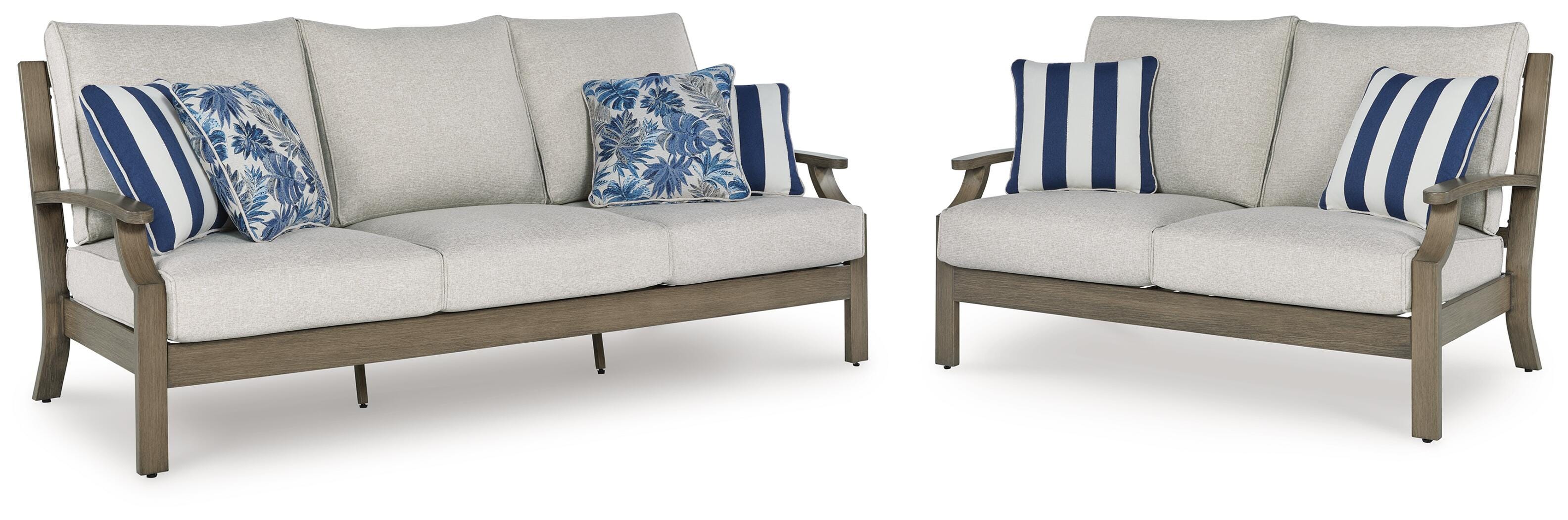 Click here for Rainier Ranch Outdoor Sofa and Loveseat  Brown/Bei... prices