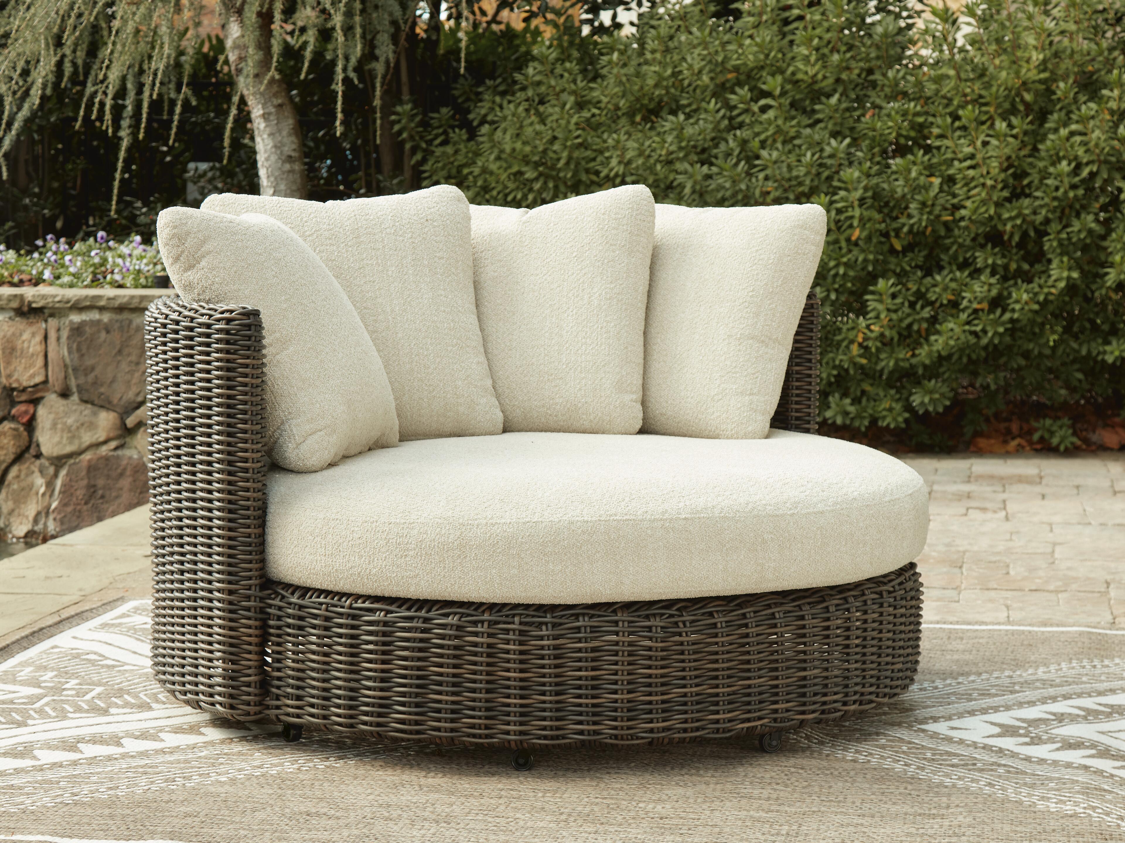 Click here for Kimora Outdoor Swivel Lounge Chair with Cushion  B... prices
