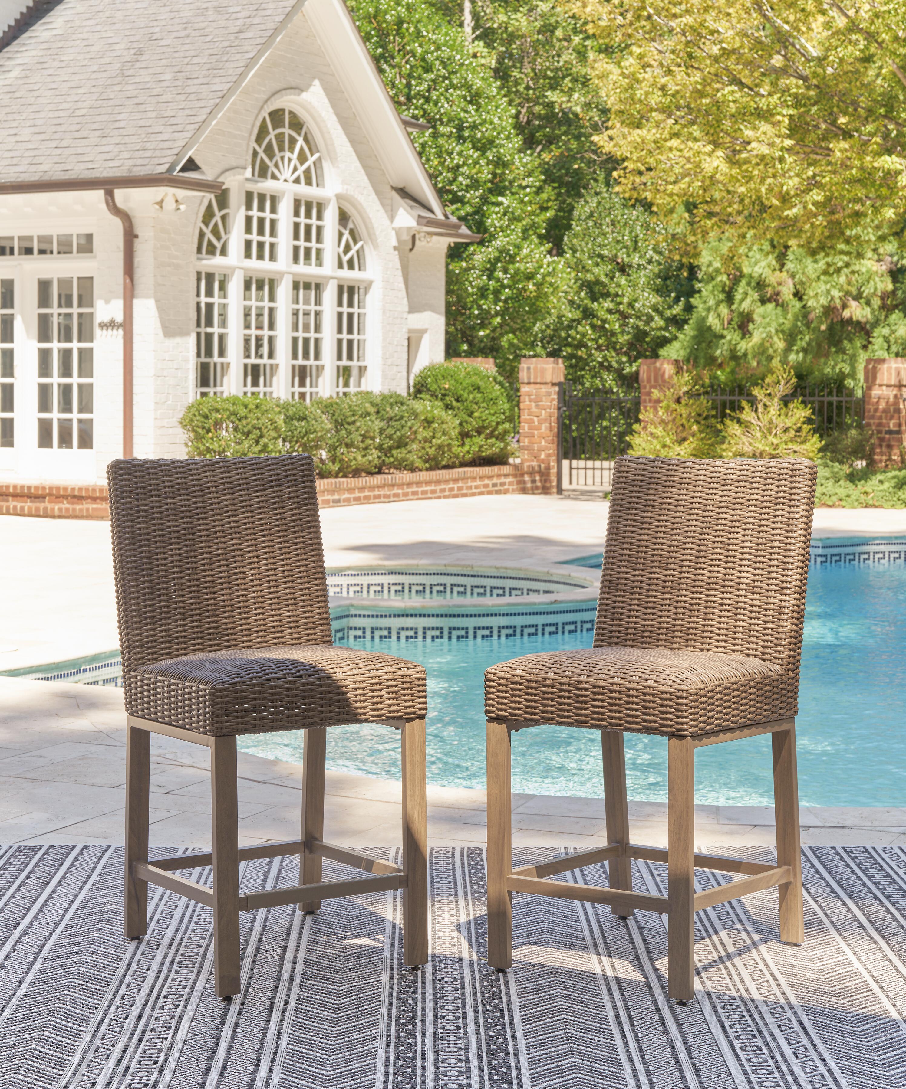 Click here for Walton Bridge Outdoor Bar Stool (Set of 2)  Driftw... prices