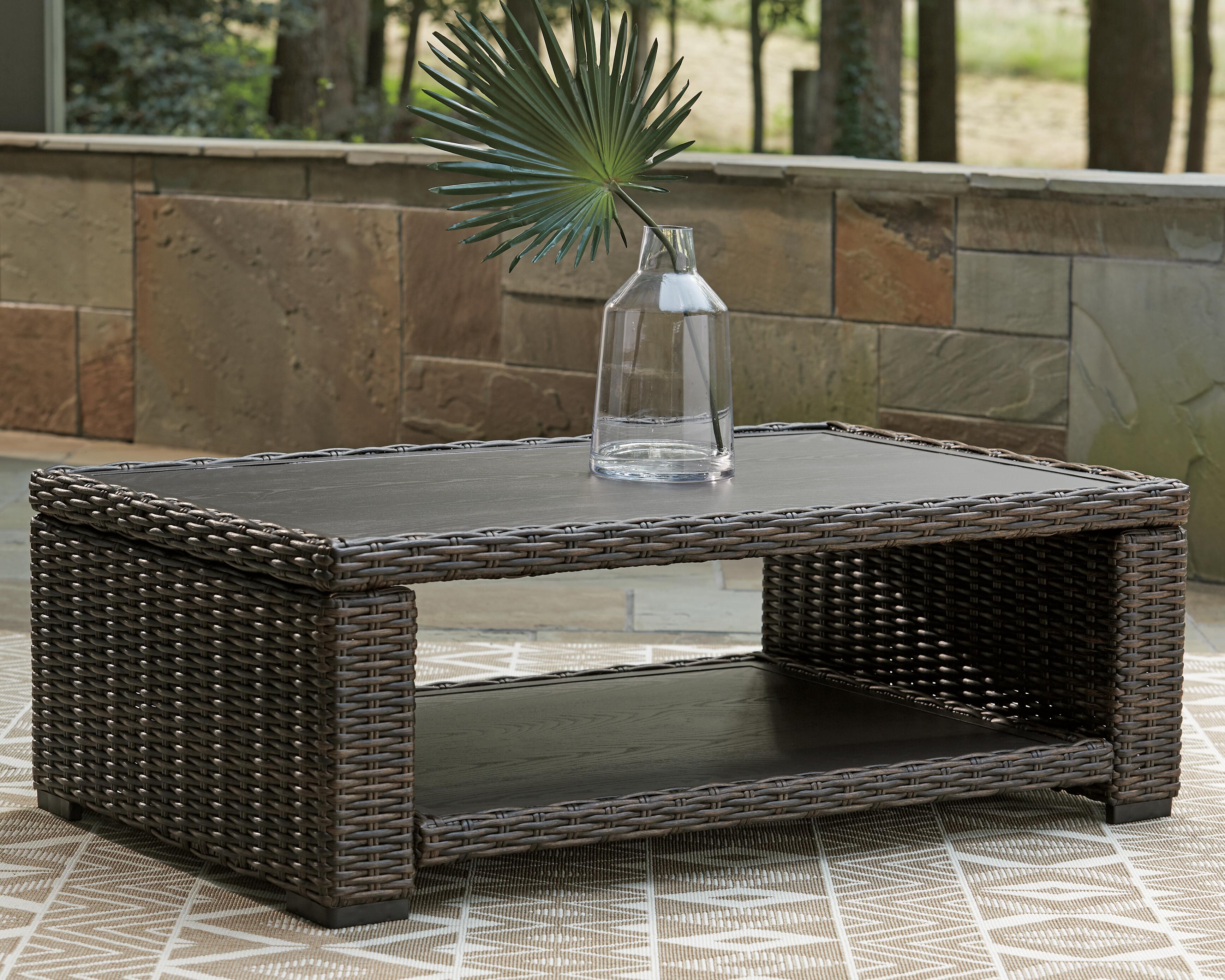 Click here for Grasson Lane Outdoor Coffee Table  Brown prices