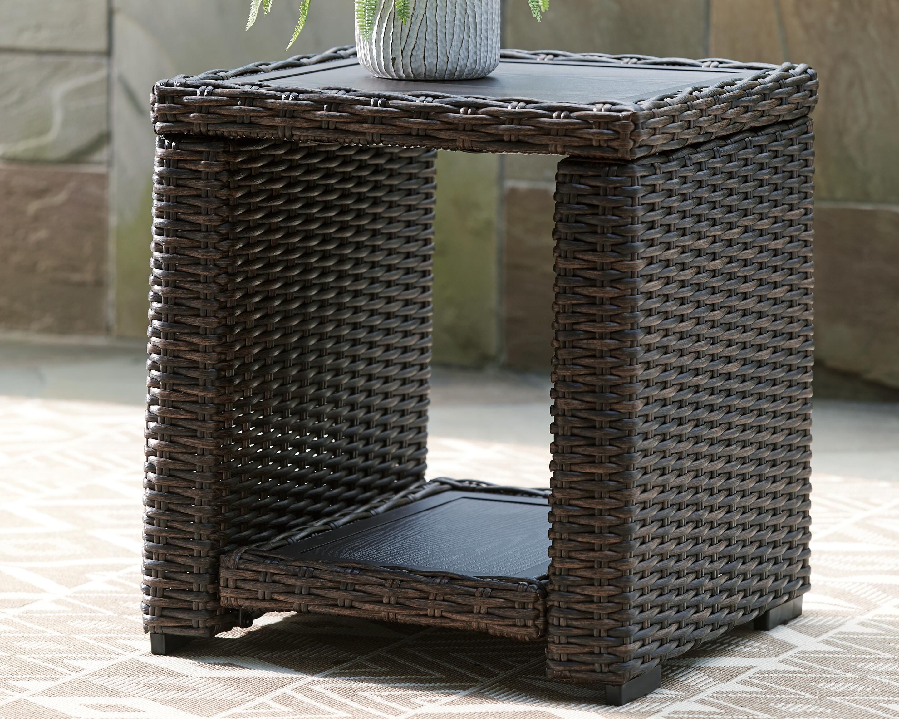 Click here for Grasson Lane Outdoor End Table  Brown prices