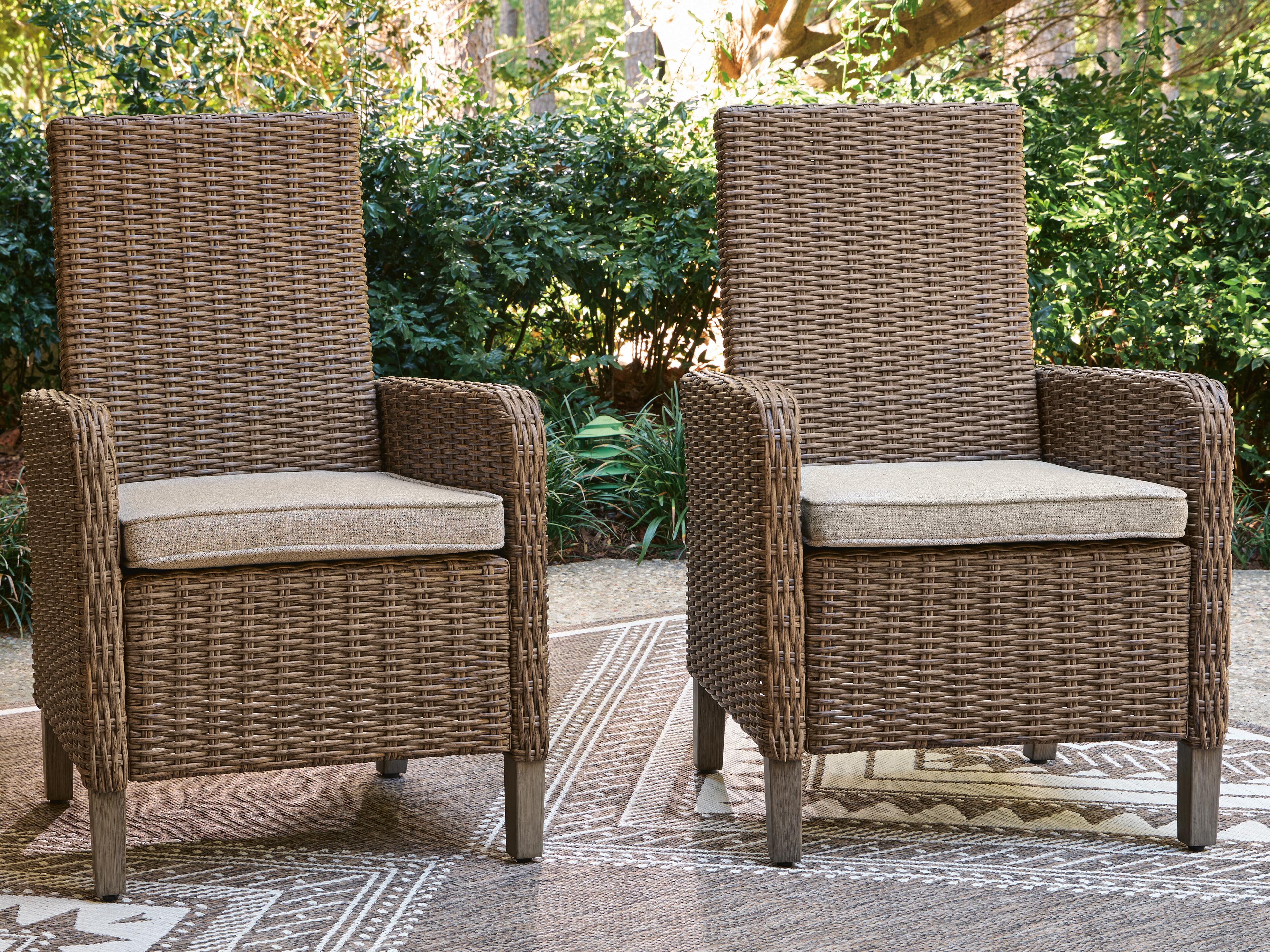 Click here for Revare Beach Arm Chair with Cushion (Set of 2)  Be... prices