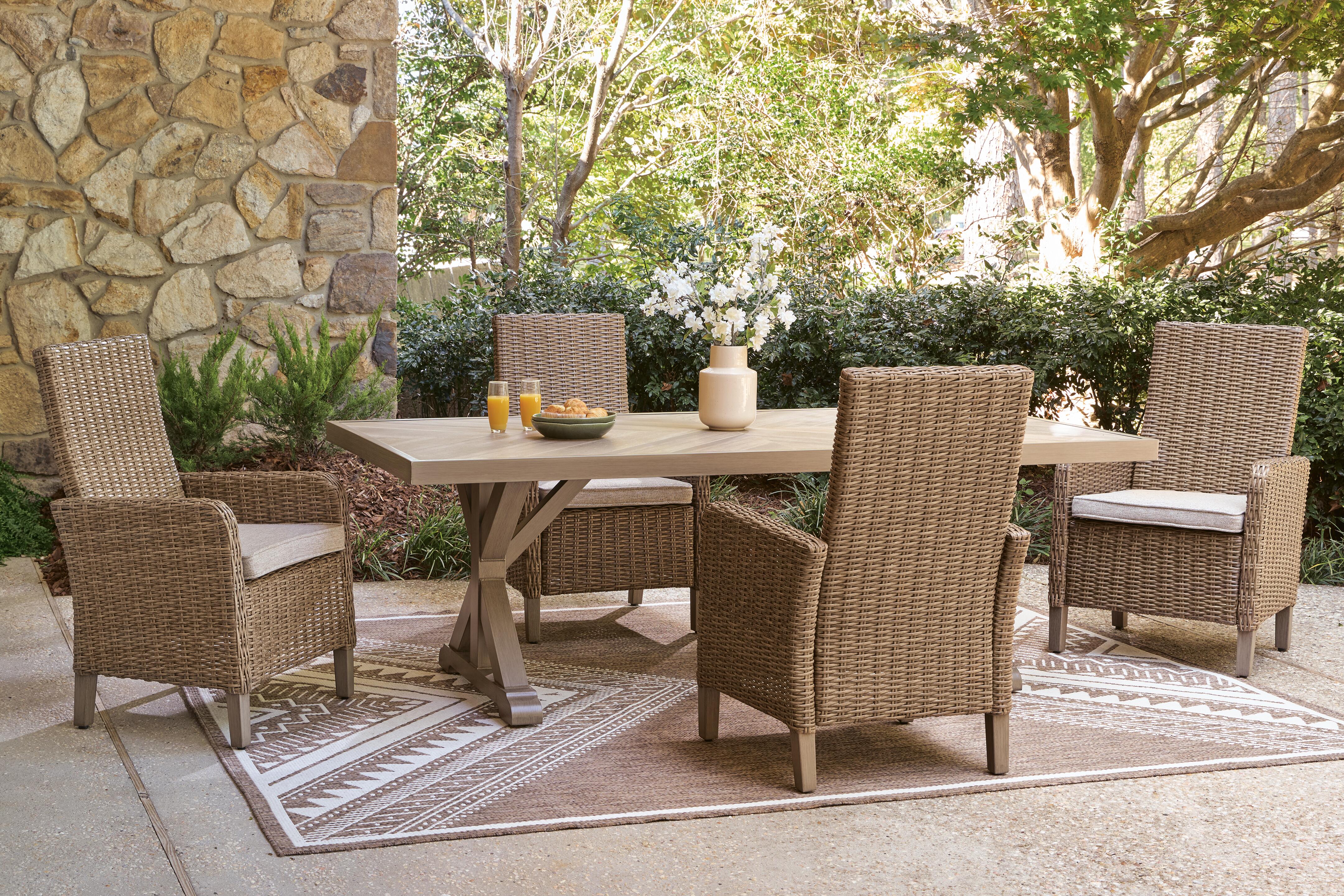 Click here for Revare Beach Outdoor Dining Table and 4 Chairs  Be... prices