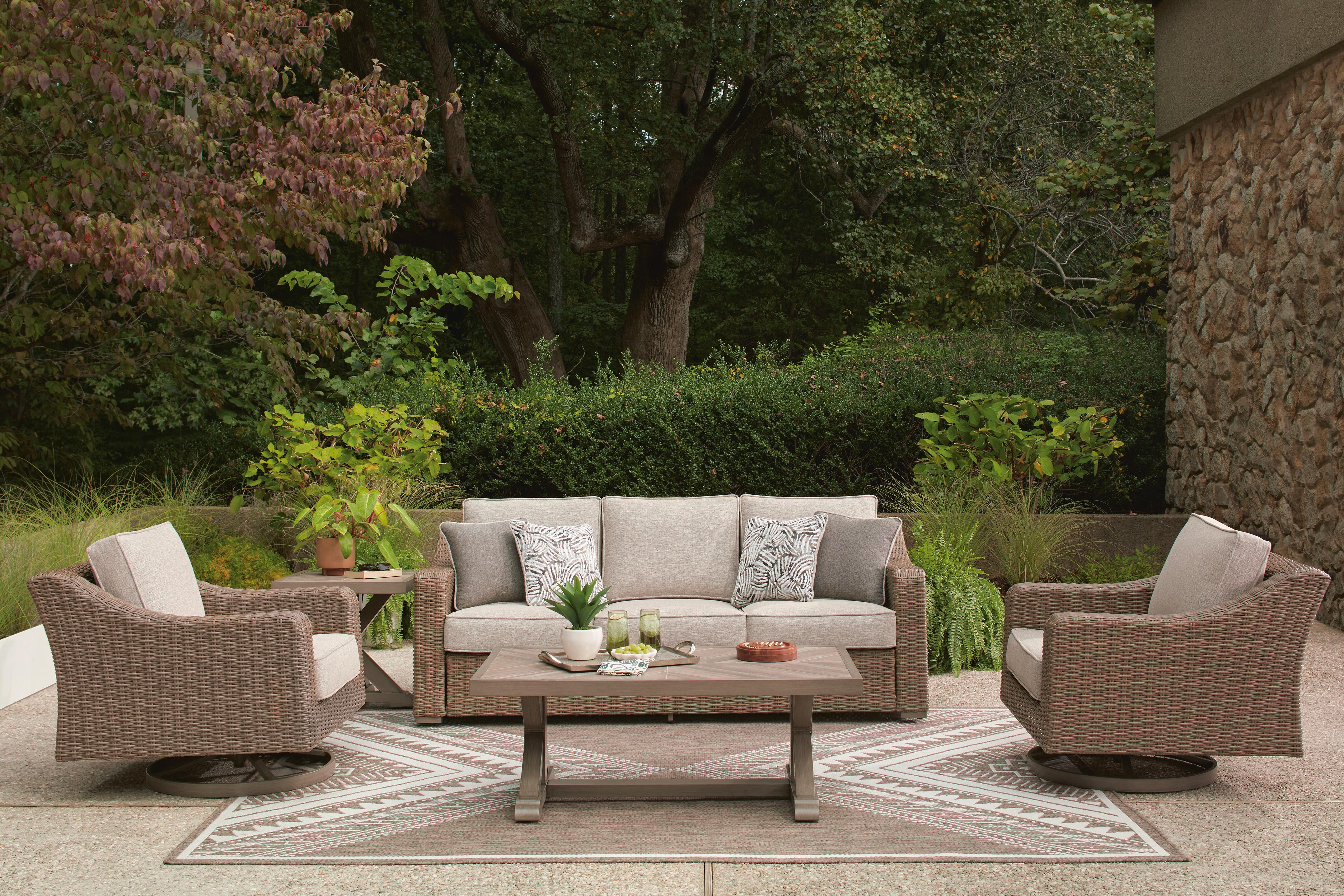 Click here for Revare Beach Outdoor Sofa and 2 Lounge Chairs with... prices