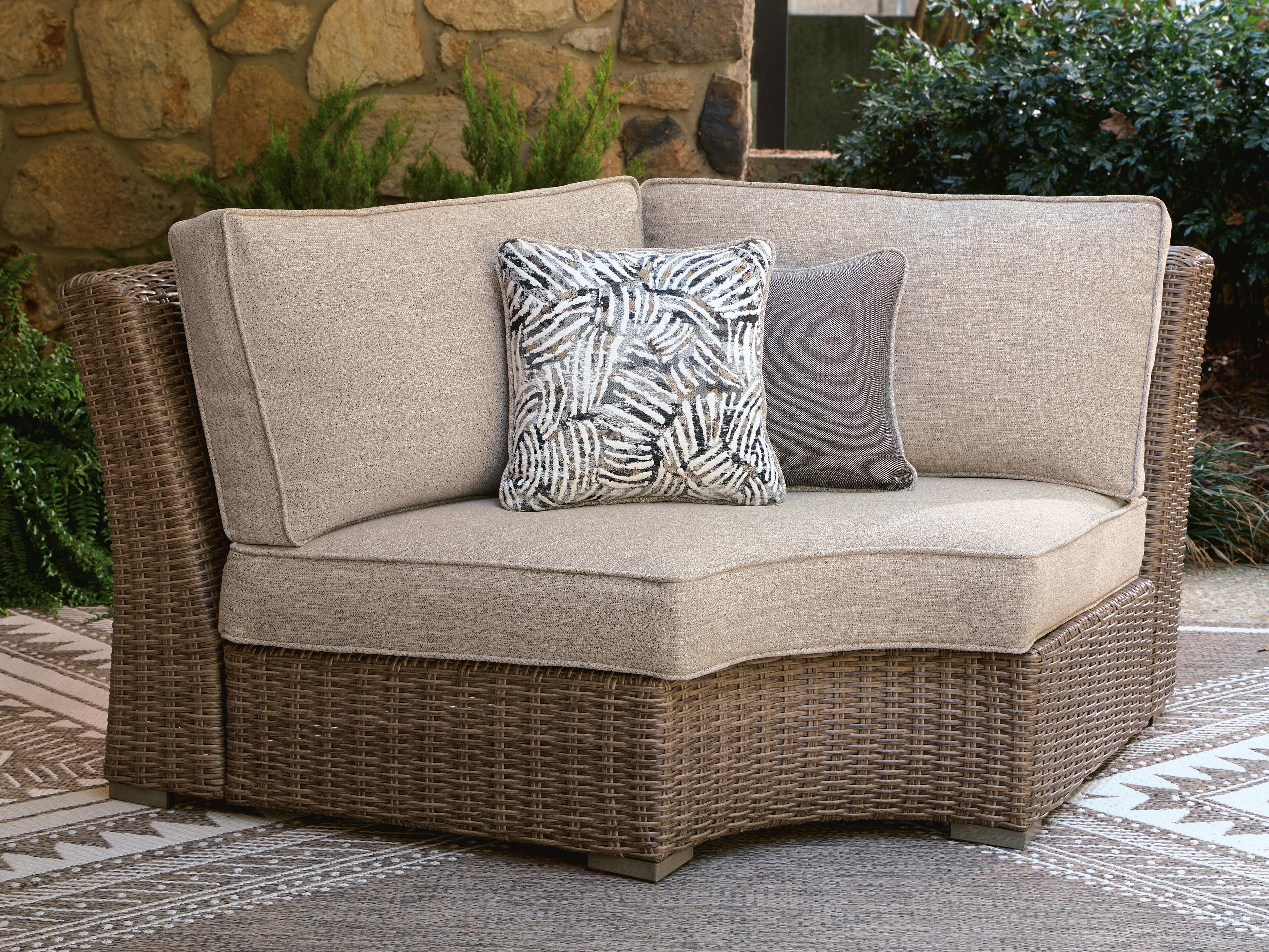 Click here for Revare Beach Outdoor Curved Corner Chair with Cush... prices