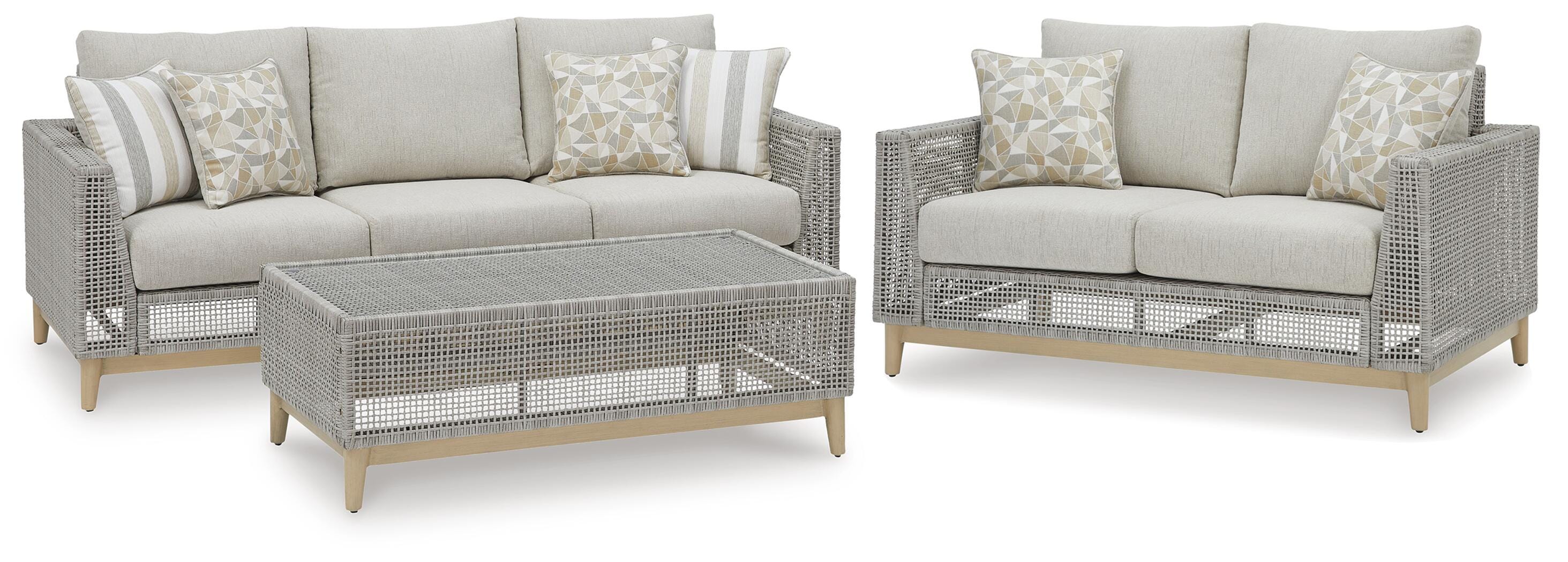 Click here for Seton Creek Outdoor Sofa and Loveseat with Coffee... prices