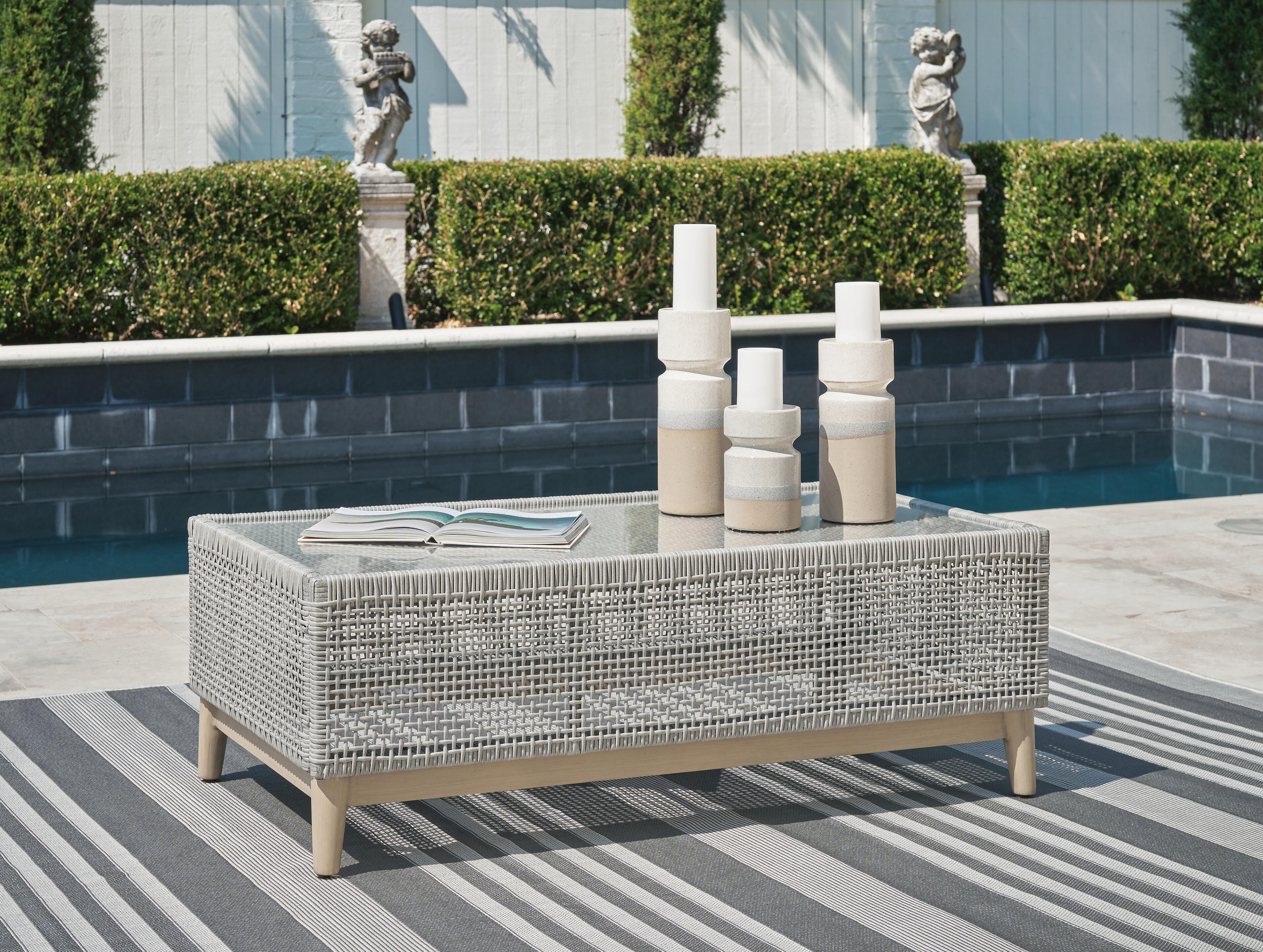 Click here for Seton Creek Outdoor Coffee Table  Gray prices