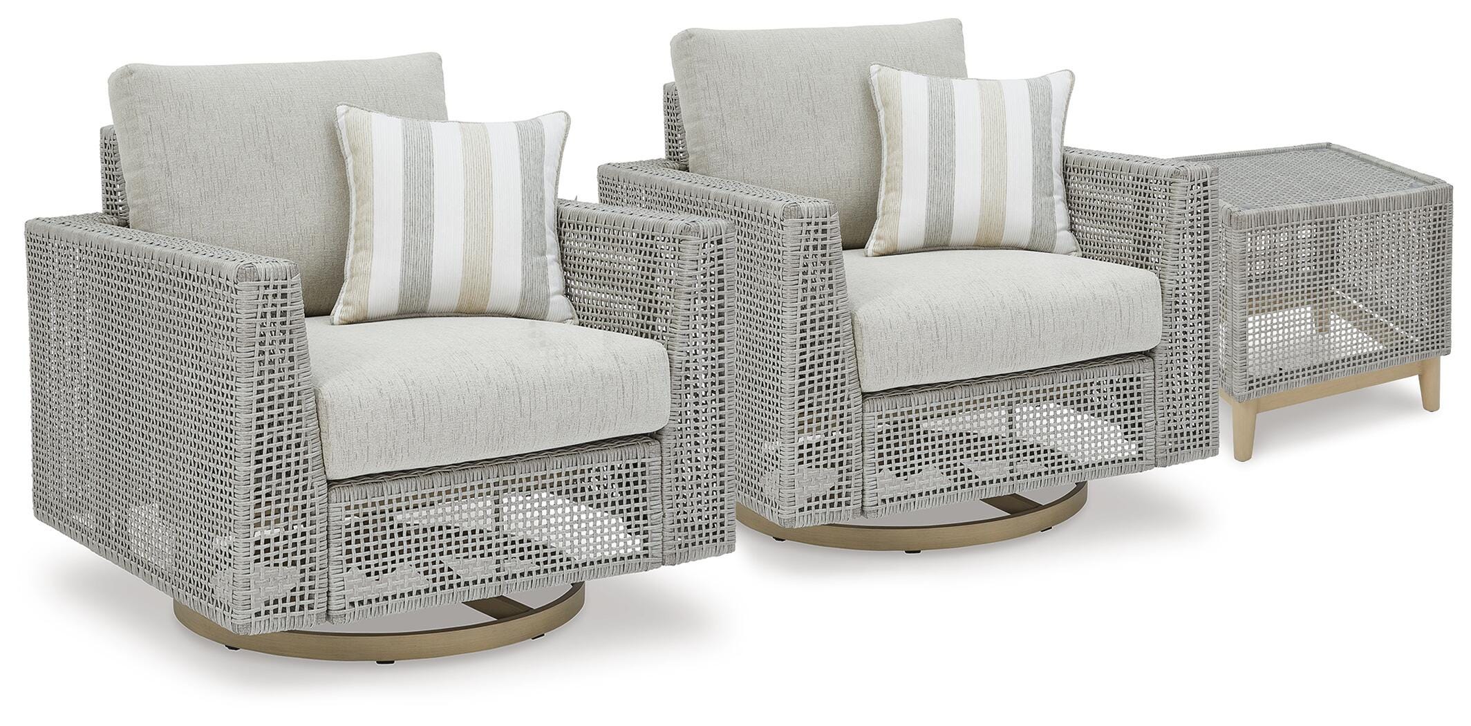 Click here for Seton Creek 2 Outdoor Lounge Chairs with End Table... prices