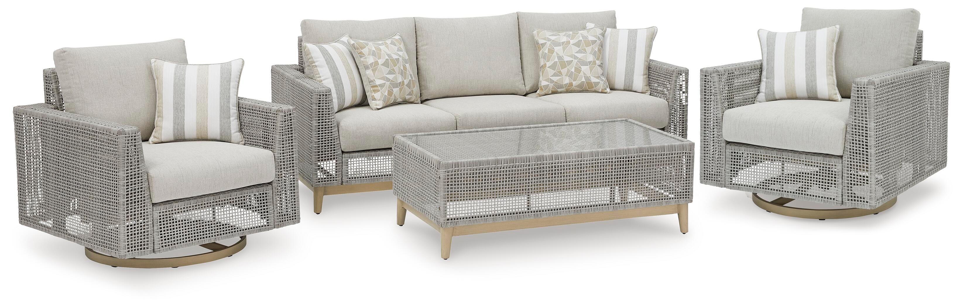Click here for Seton Creek Outdoor Sofa and 2 Chairs with Coffee... prices