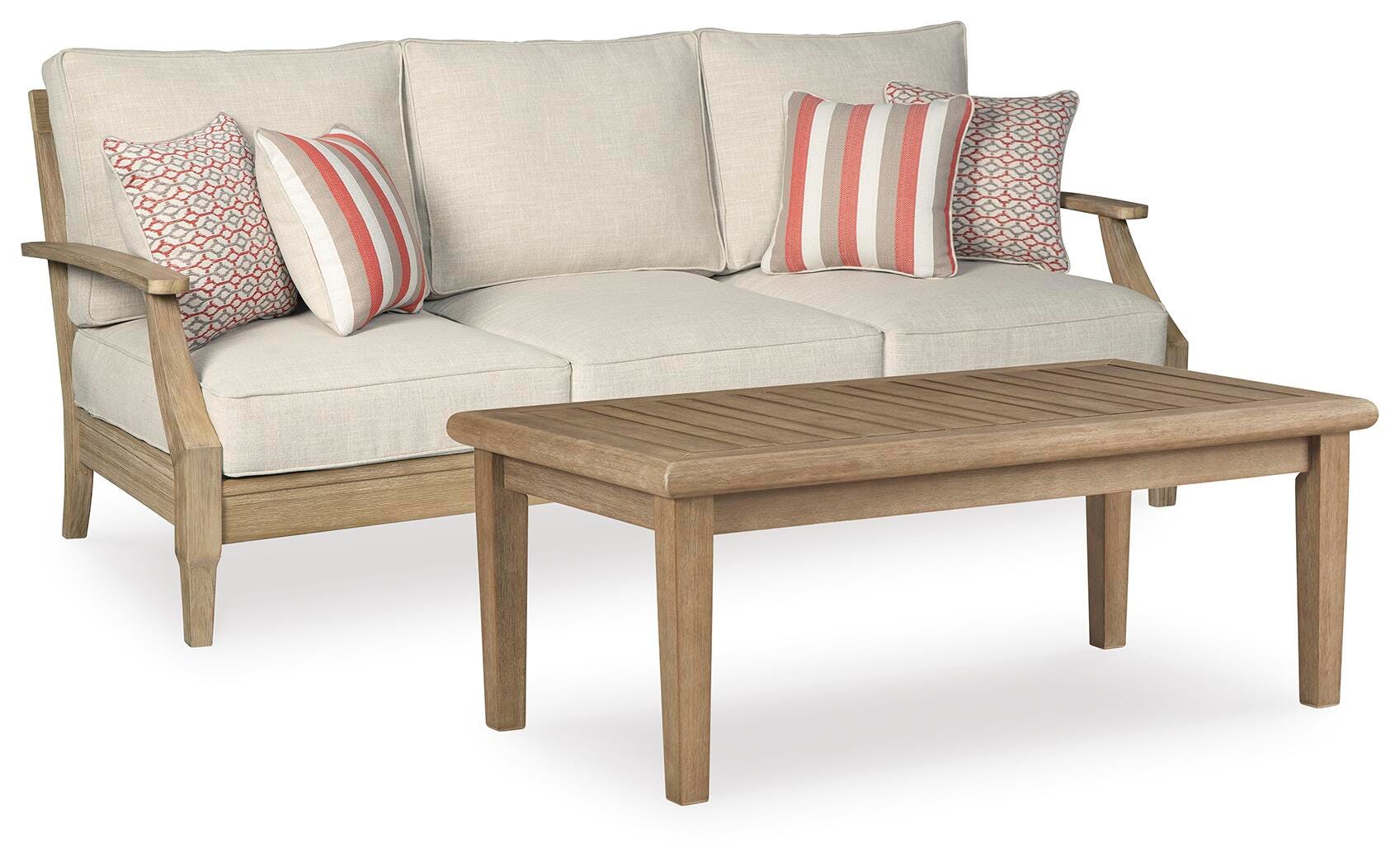 Click here for Clare View Outdoor Sofa with Coffee Table  Beige prices