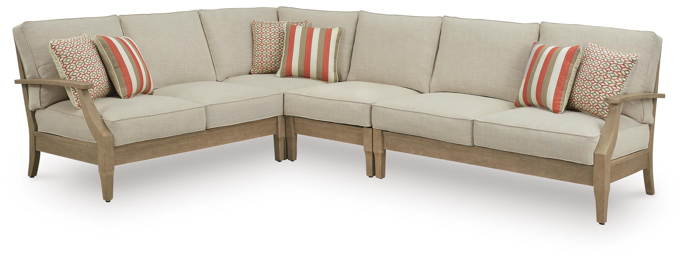 Click here for Clare View 4-Piece Outdoor Sectional  Beige prices
