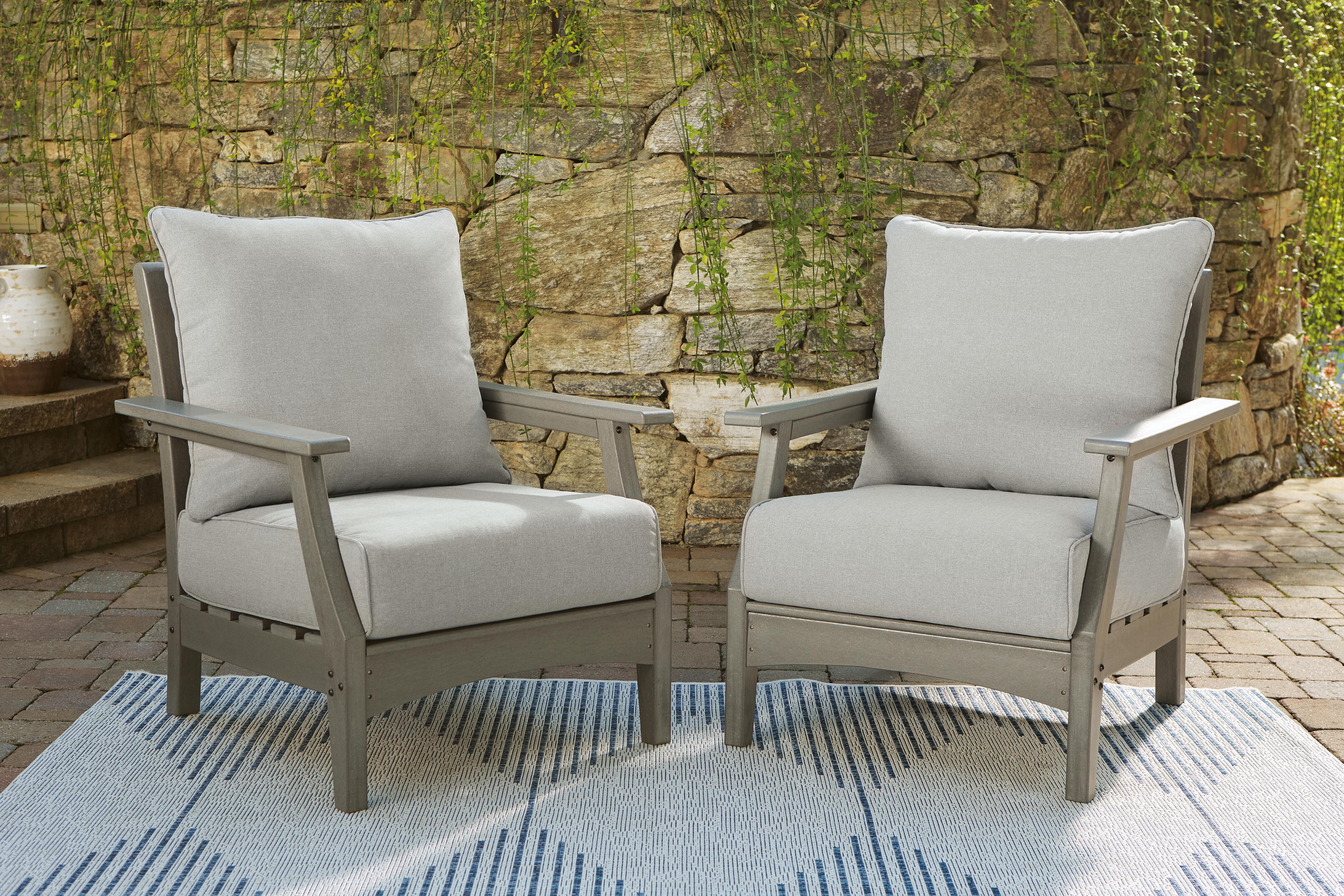 Click here for Visola Outdoor Lounge Chair (Set of 2)  Gray prices