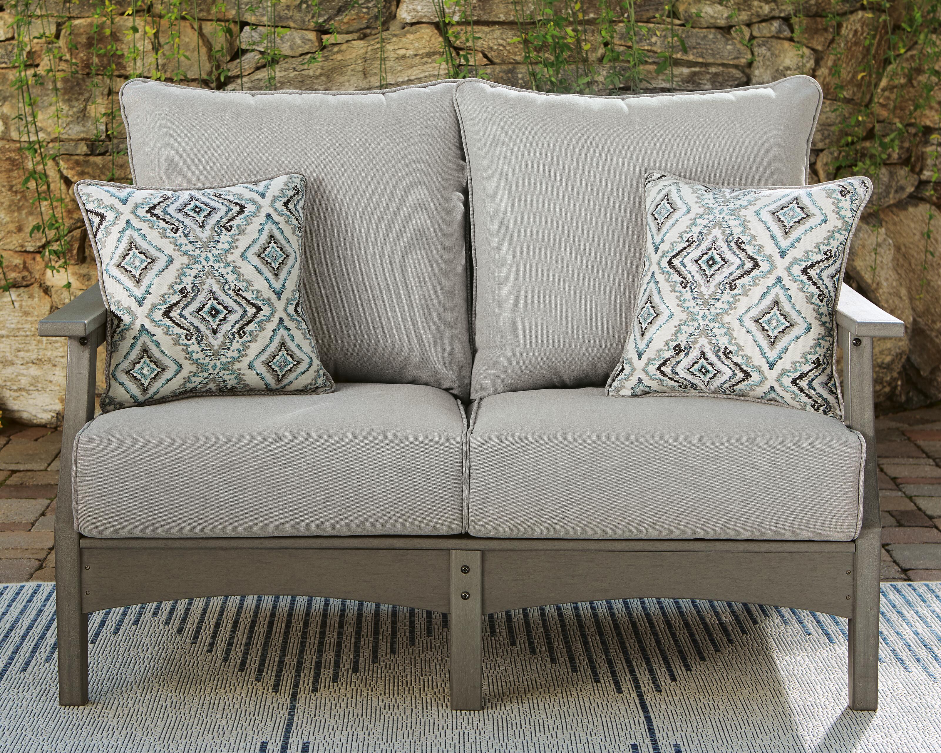 Click here for Visola Outdoor Loveseat  Gray prices