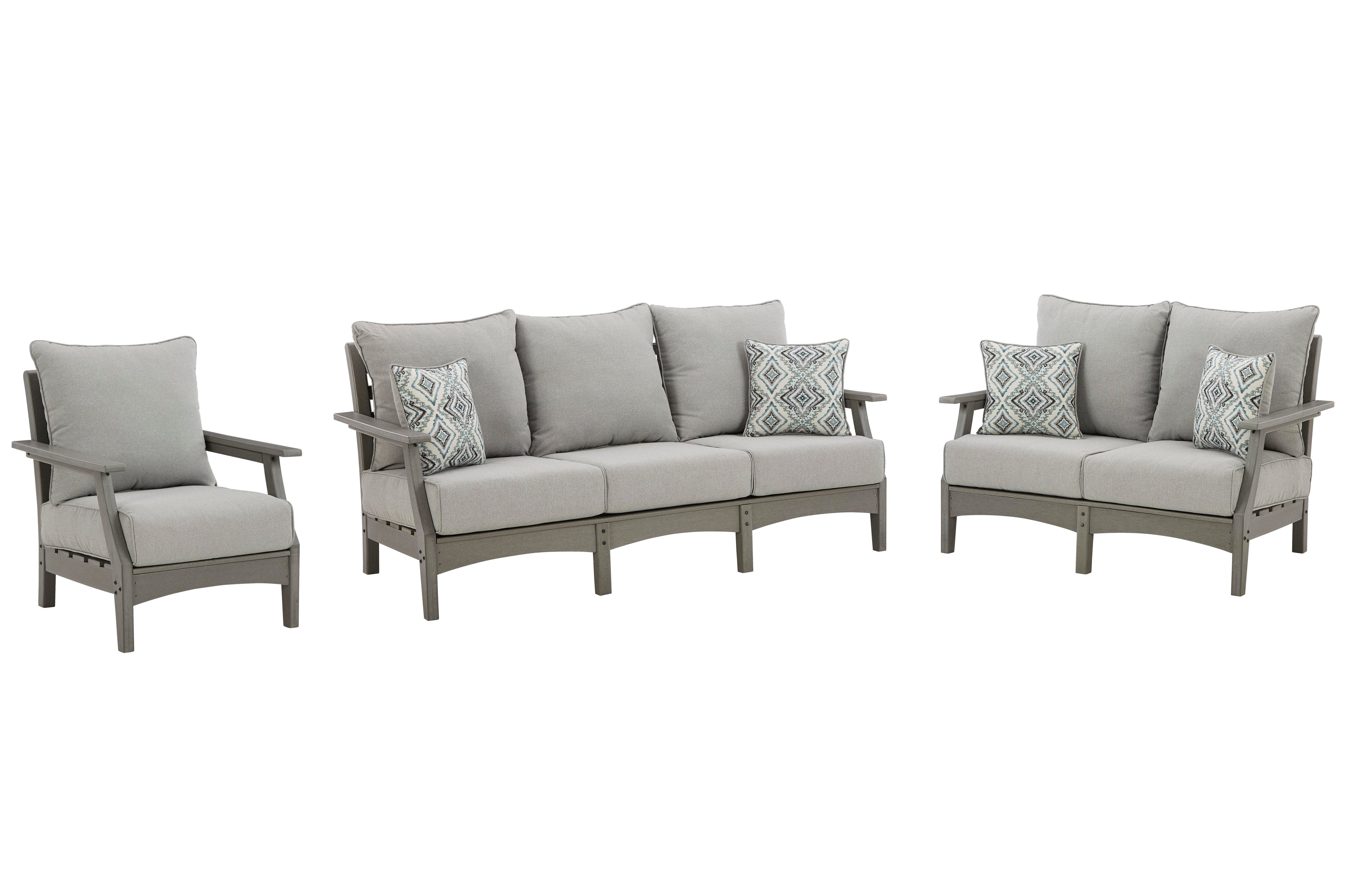 Click here for Visola Outdoor Sofa  Loveseat and Chair  Gray prices