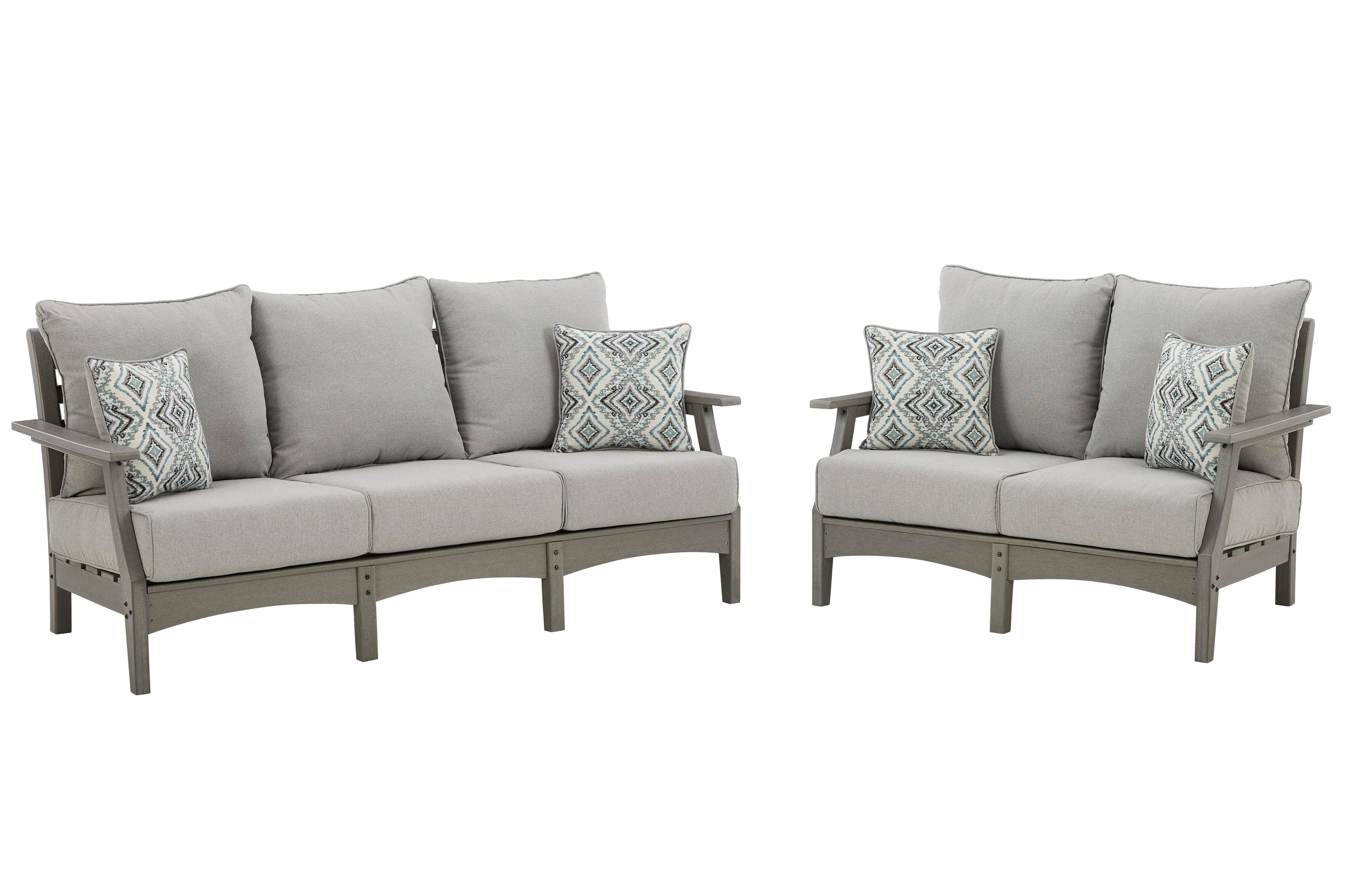 Click here for Visola Outdoor Sofa and Loveseat  Gray prices