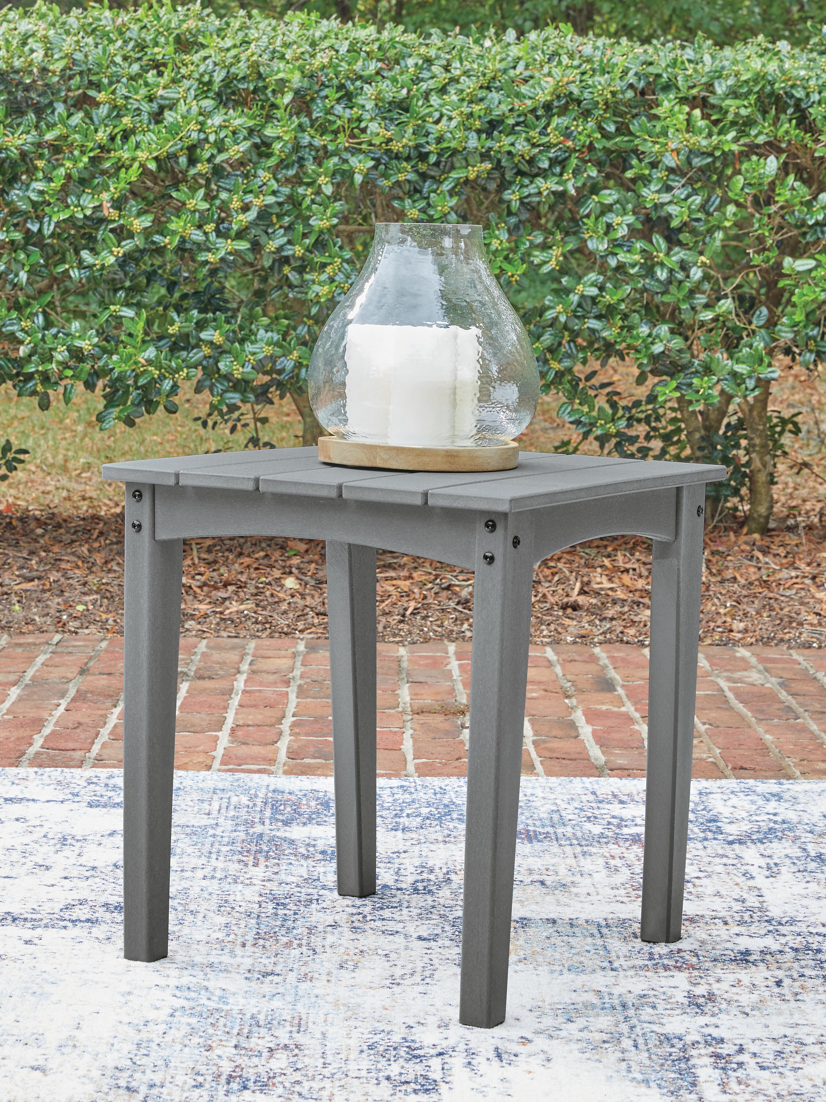 Click here for Lone View Bay Outdoor End Table  Gray prices