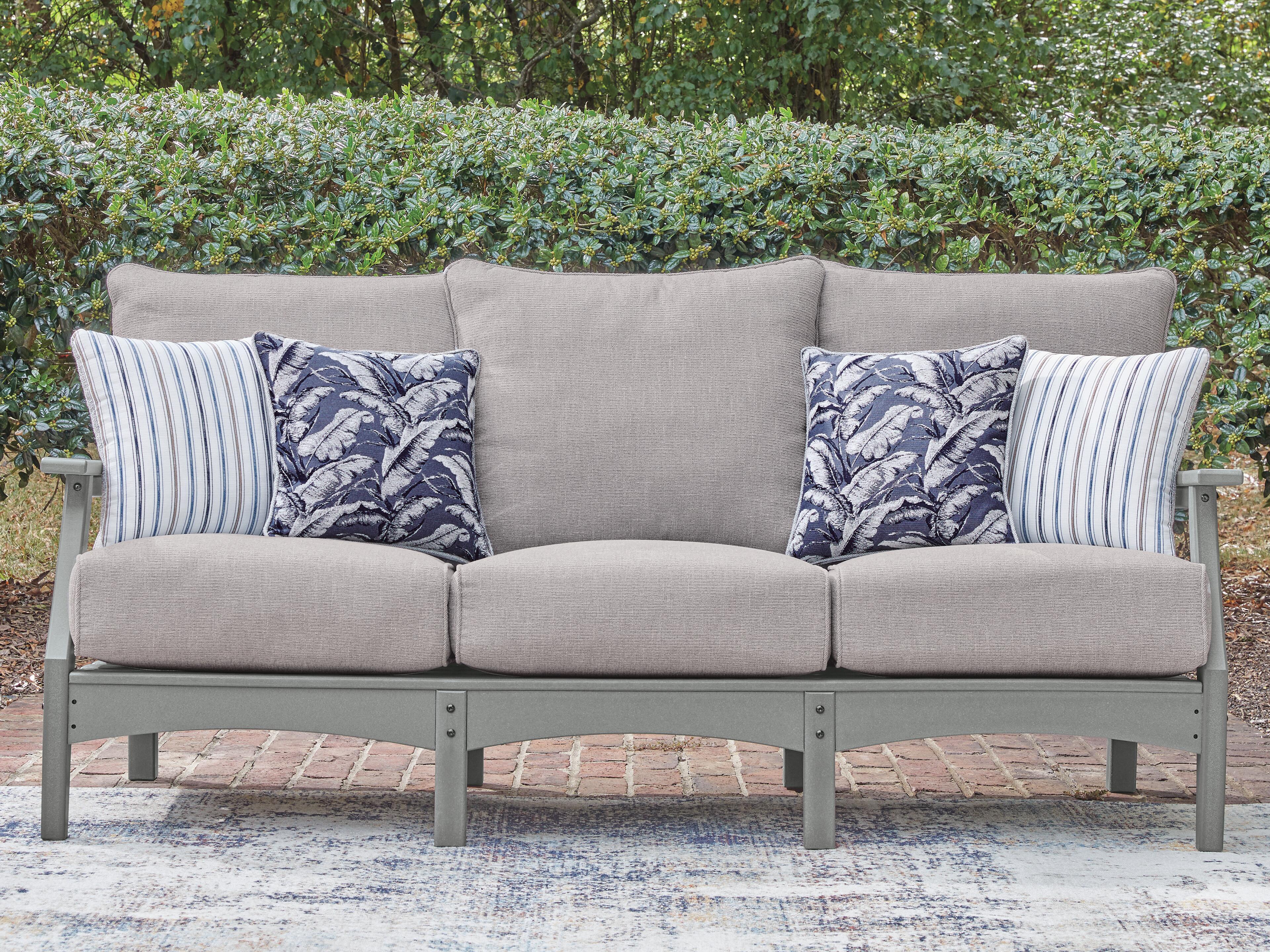 Click here for Lone View Bay Outdoor Sofa with Cushion  Gray prices