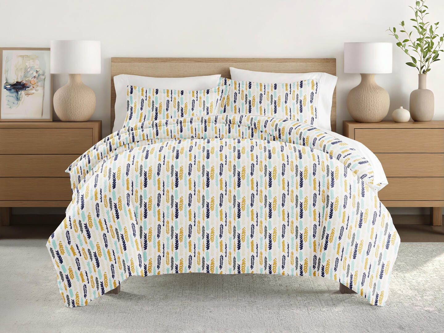 Click here for iEnjoy Home Feather Patterned King/California King... prices