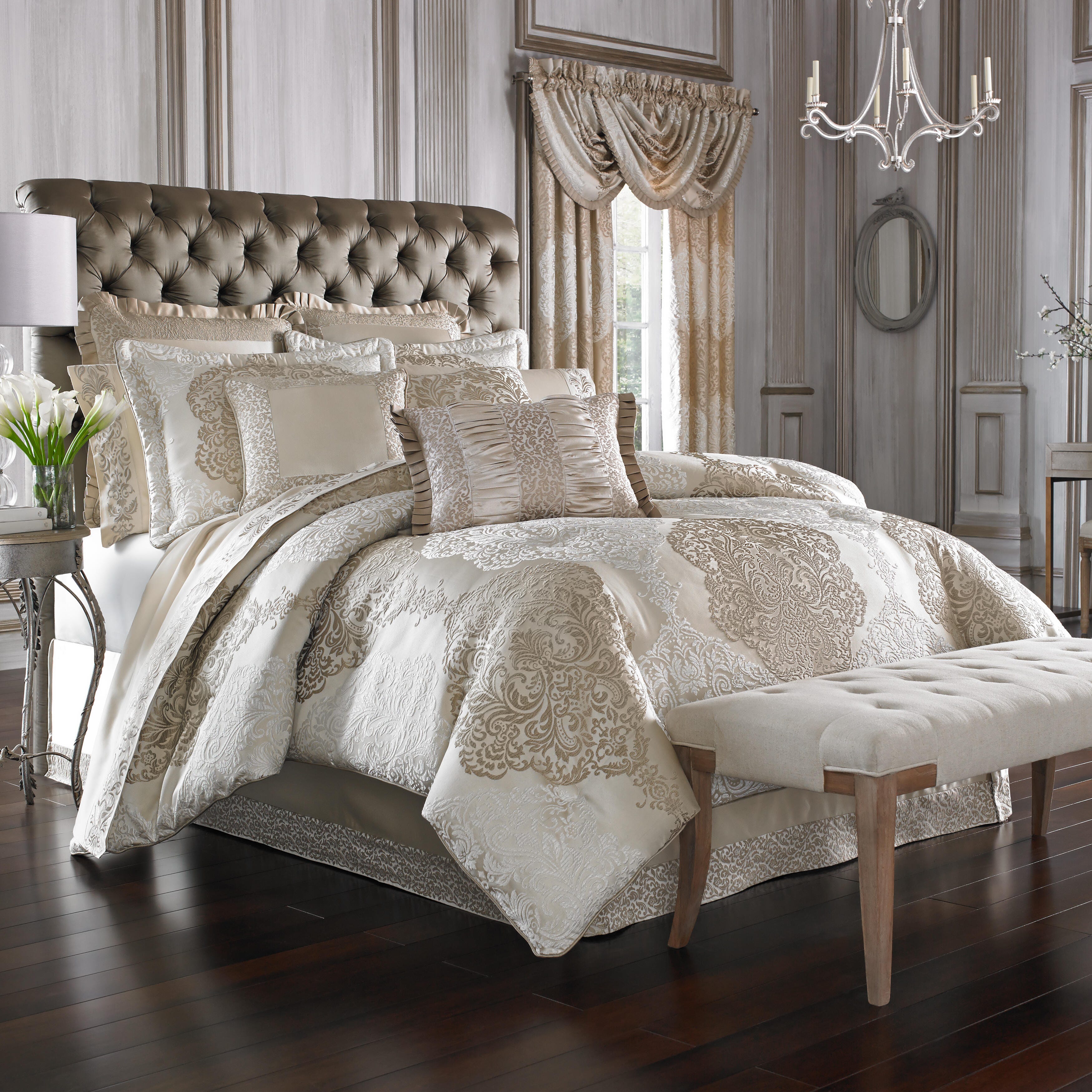 Click here for J. Queen New York La Scala Queen 4 Piece Comforter... prices