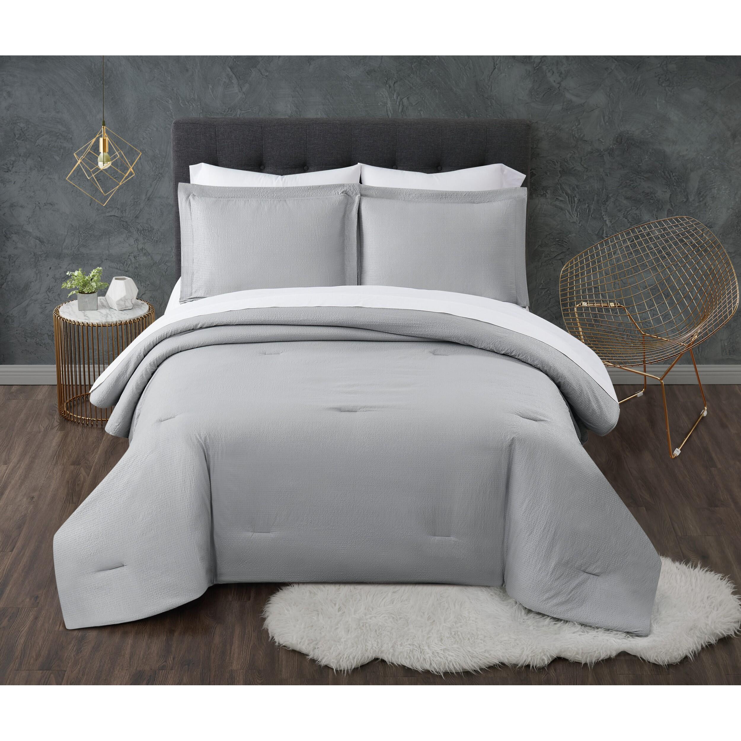 Click here for Truly Calm Antimicrobial Twin Bed in a Bag  Gray/W... prices