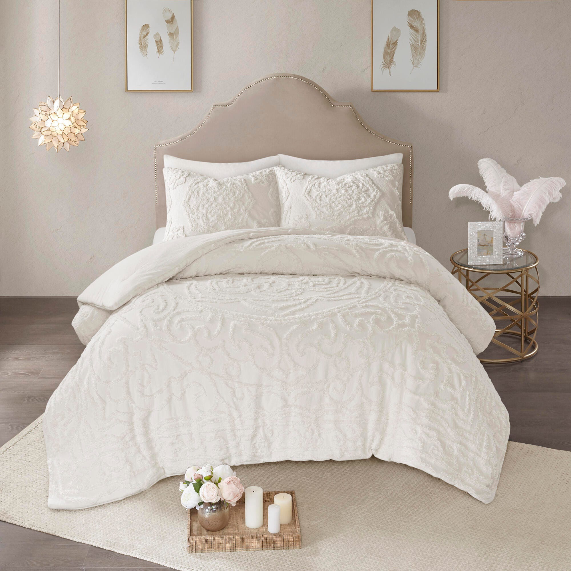 Click here for Cecily 3-Piece Tufted Cotton Chenille Medallion Ki... prices