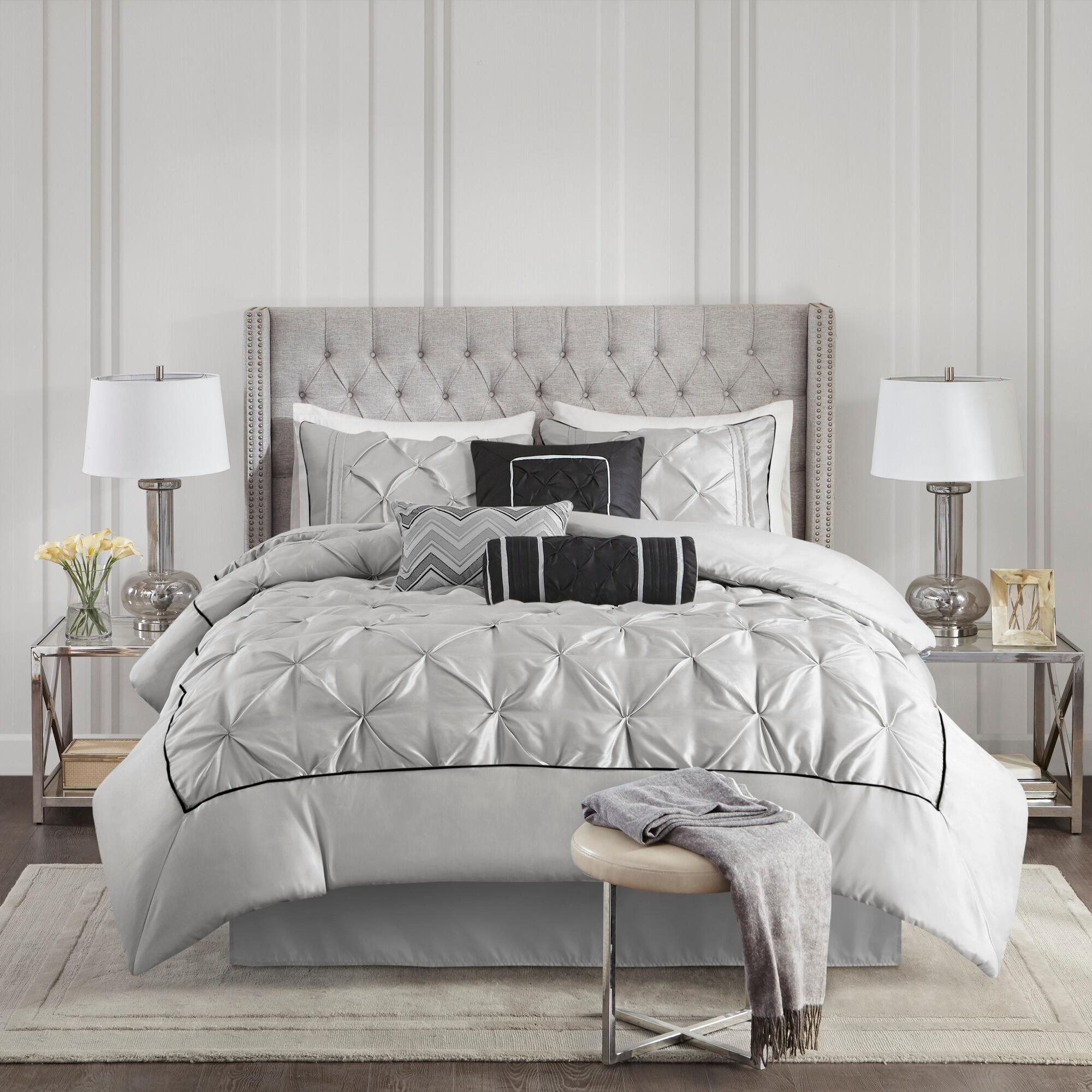 Click here for Piedmont 7 Piece Tufted King Comforter Set  Gray prices