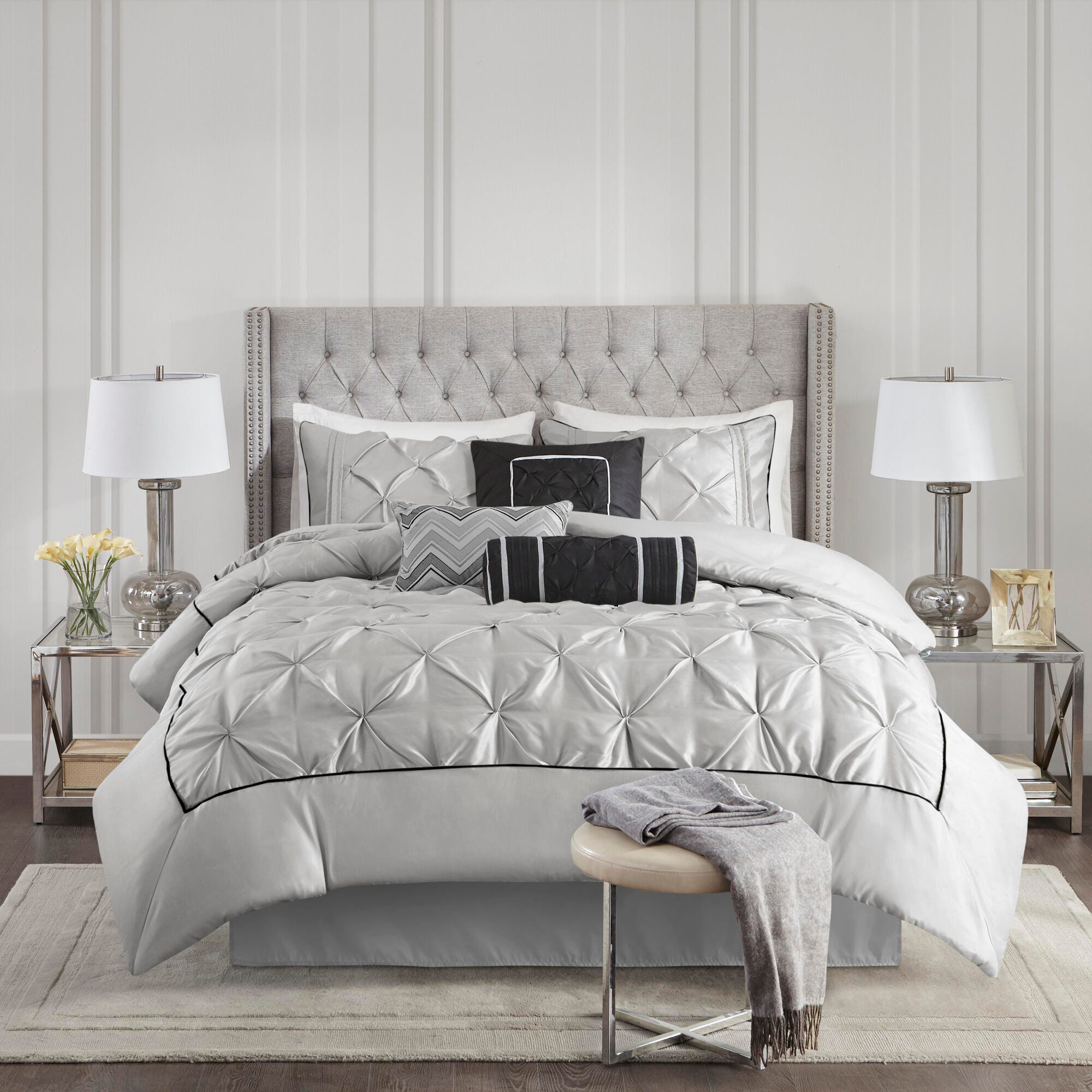 Click here for Piedmont 7 Piece Tufted California King Comforter... prices