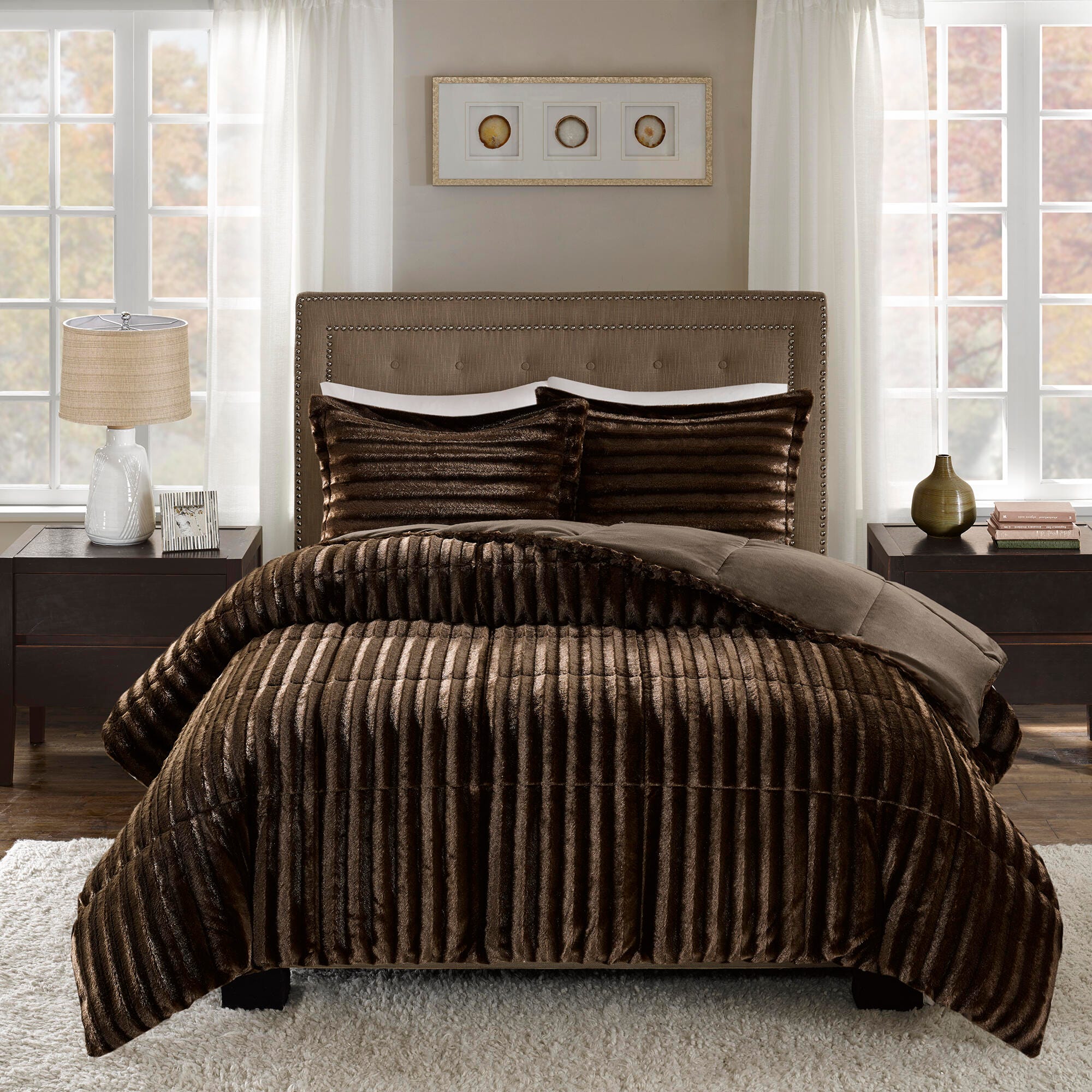 Click here for York Faux Fur King/California King Comforter Mini... prices