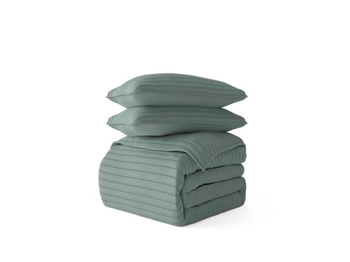 Click here for Ienjoy Home All Season 3 Piece Full/Queen Stripe S... prices