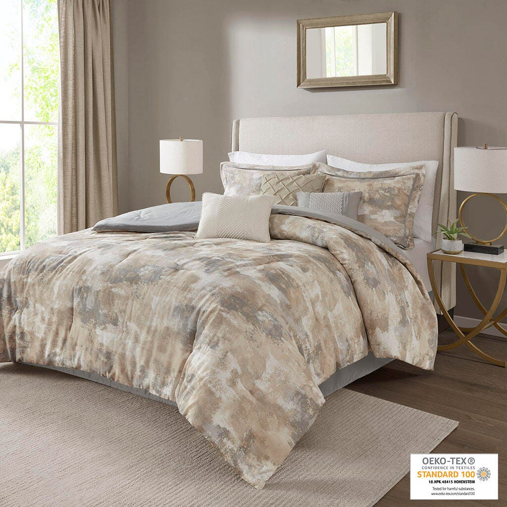 Click here for Beacon King 7 Piece Textured Blend Comforter Set... prices