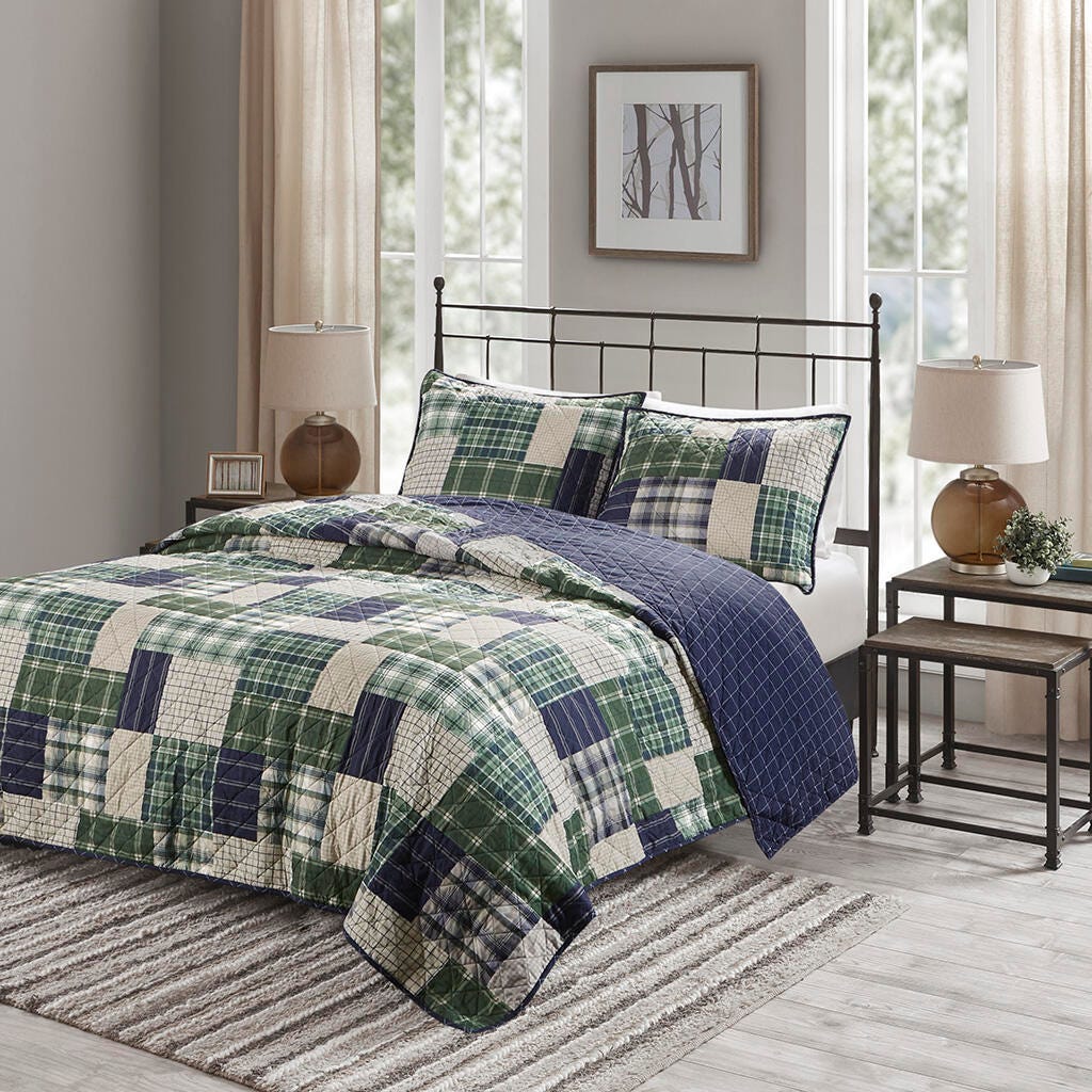 Click here for Timber Full/Queen 3 Piece Reversible Printed Quilt... prices