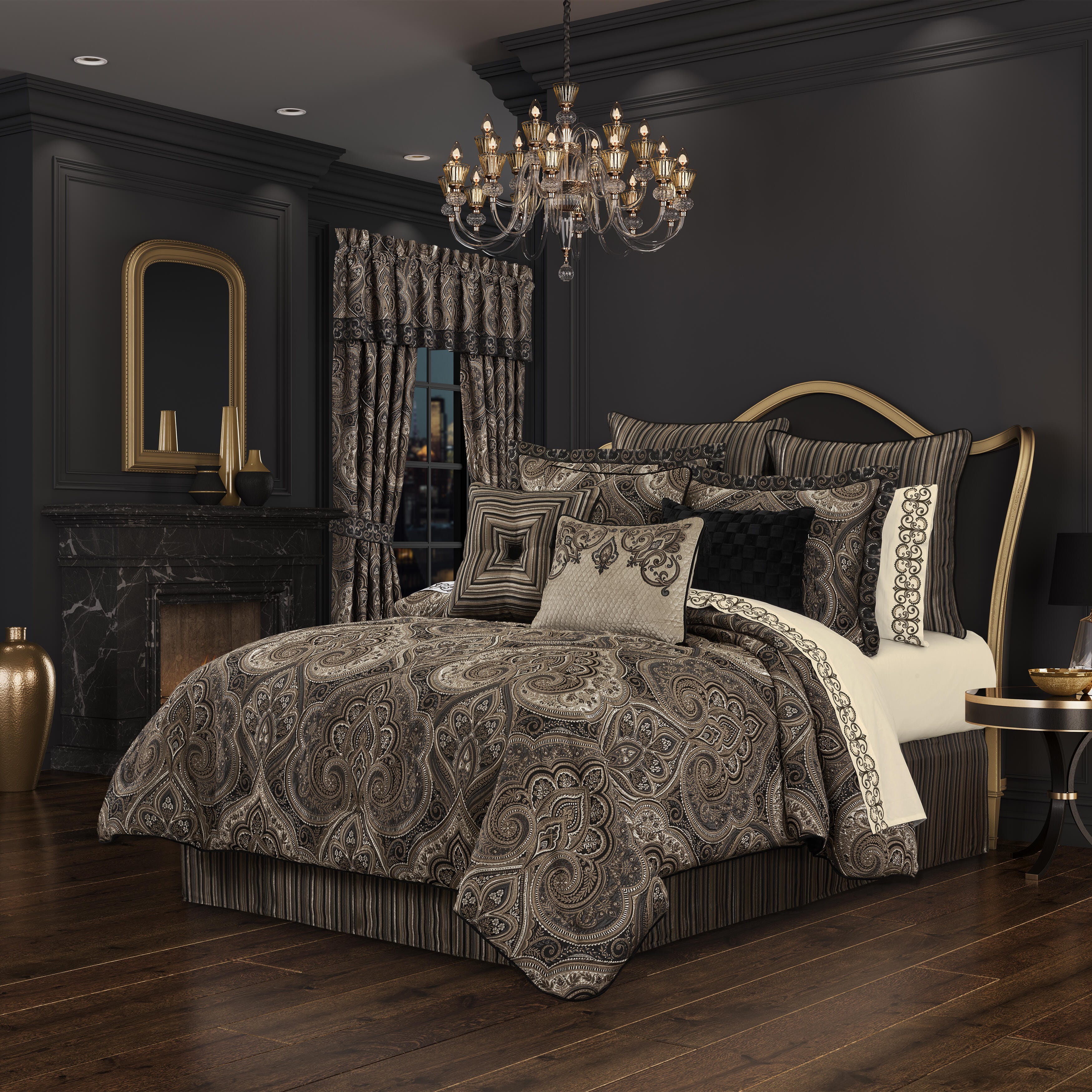 Click here for J. Queen New York Cipriana Queen 4 Piece Comforter... prices