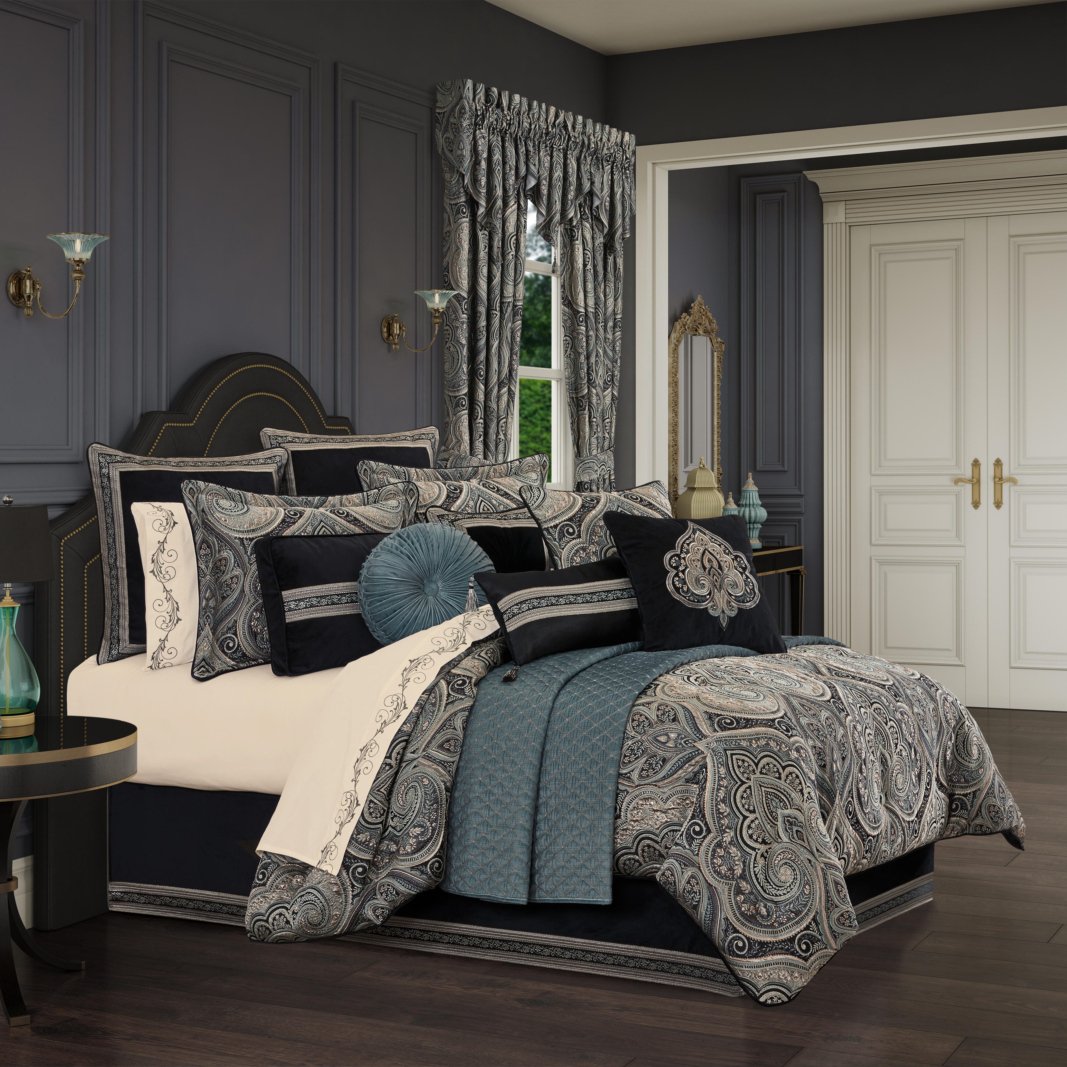 Click here for J. Queen New York Vincenzo Queen 4 Piece Comforter... prices