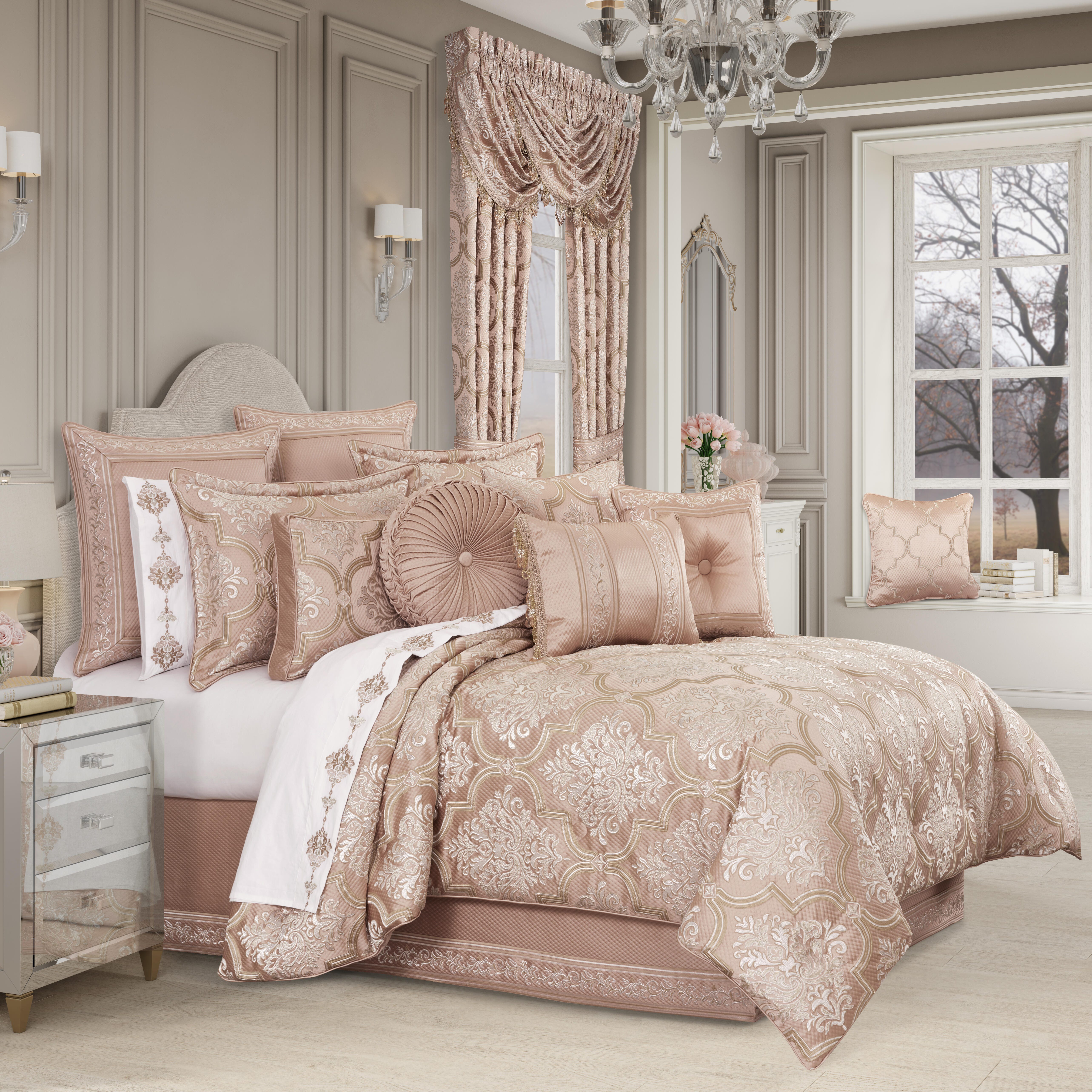 Click here for J. Queen New York Rosewater King 4 Piece Comforter... prices
