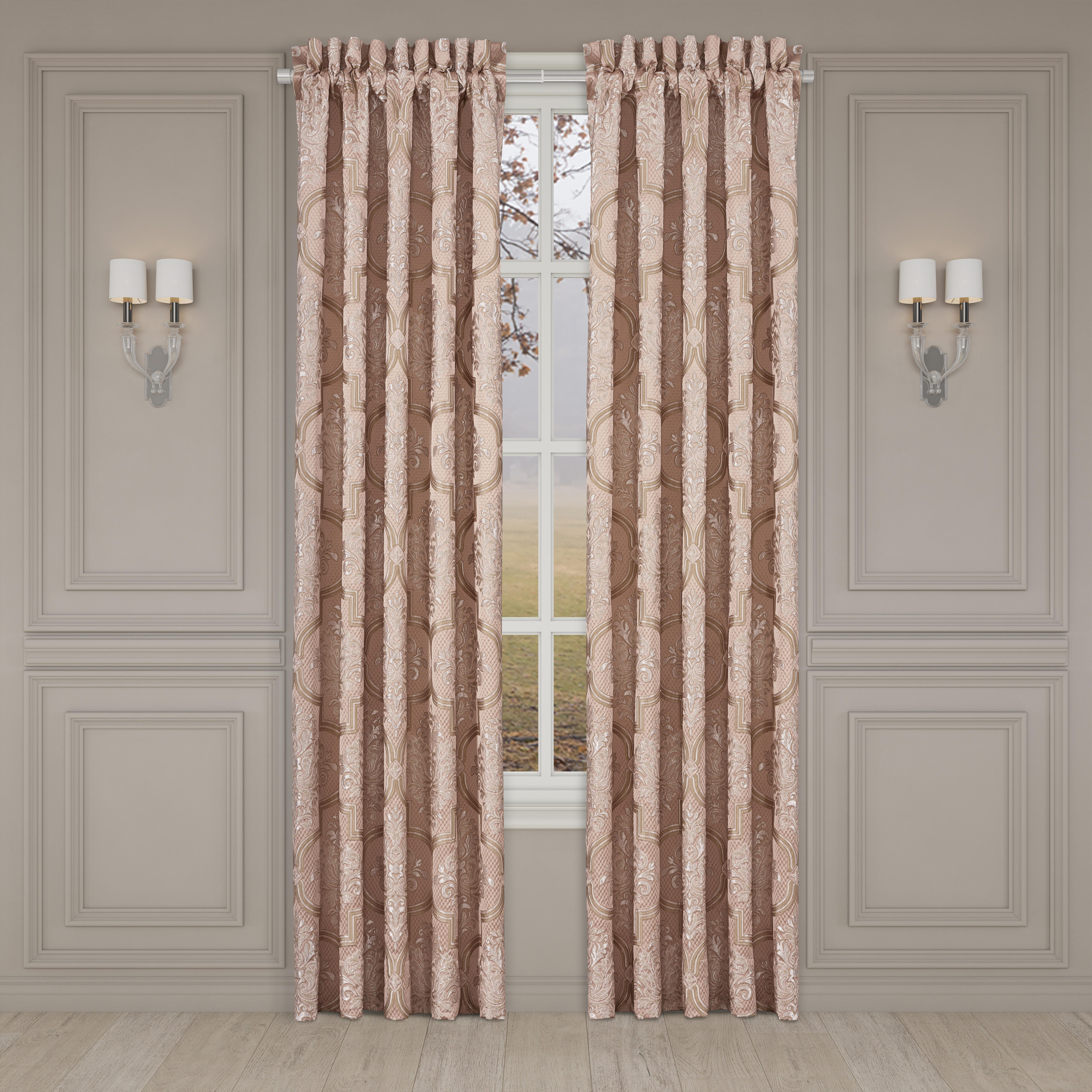 Click here for J. Queen New York Rosewater 84 Window Panel Pair... prices