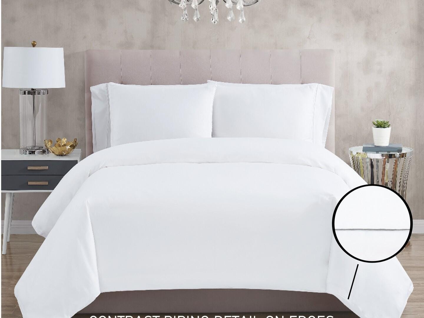 Click here for Christian Siriano NY 2 Piece Twin Duvet Set  White prices