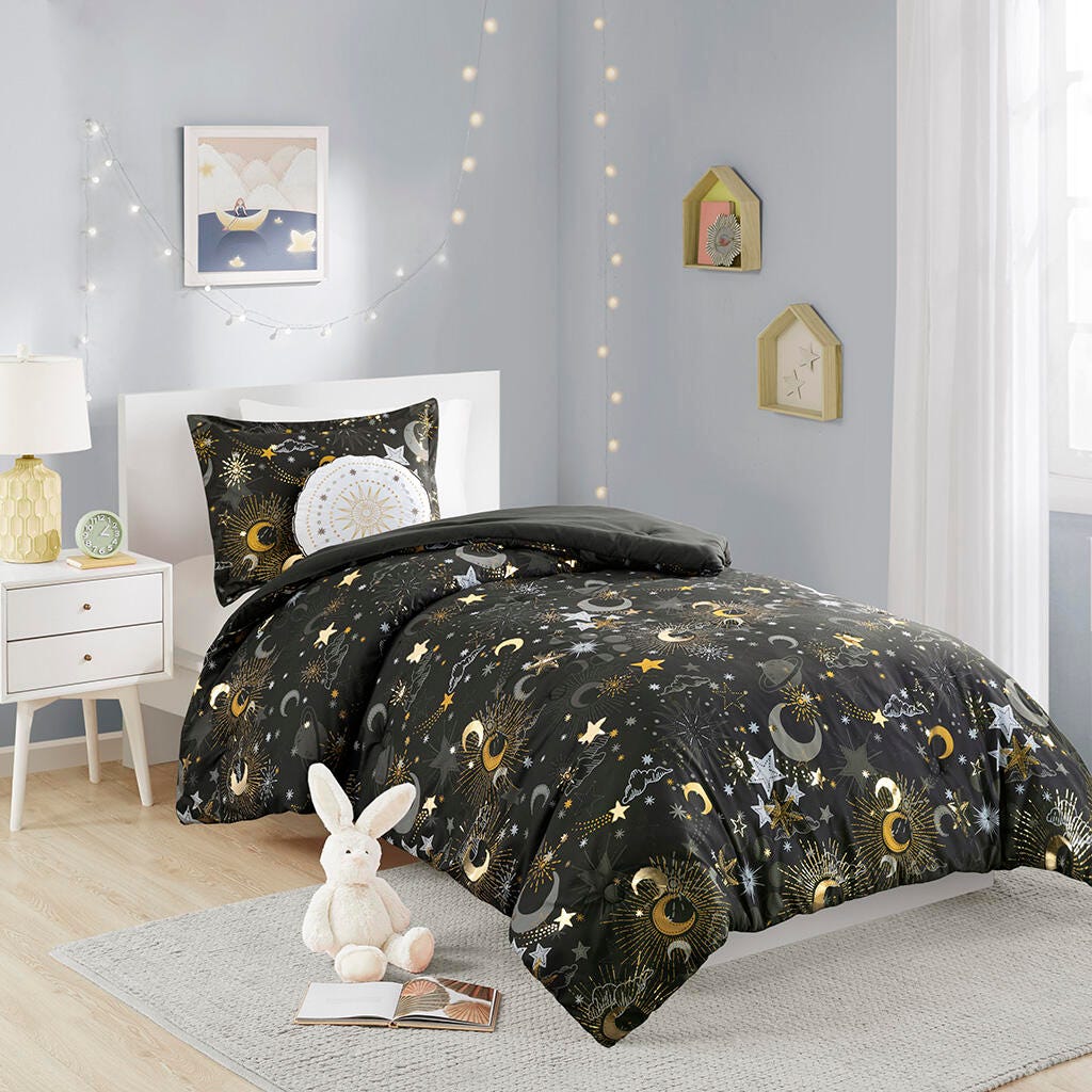 Click here for Mi Zone Kids Metallic Full/Queen Comforter Set wit... prices