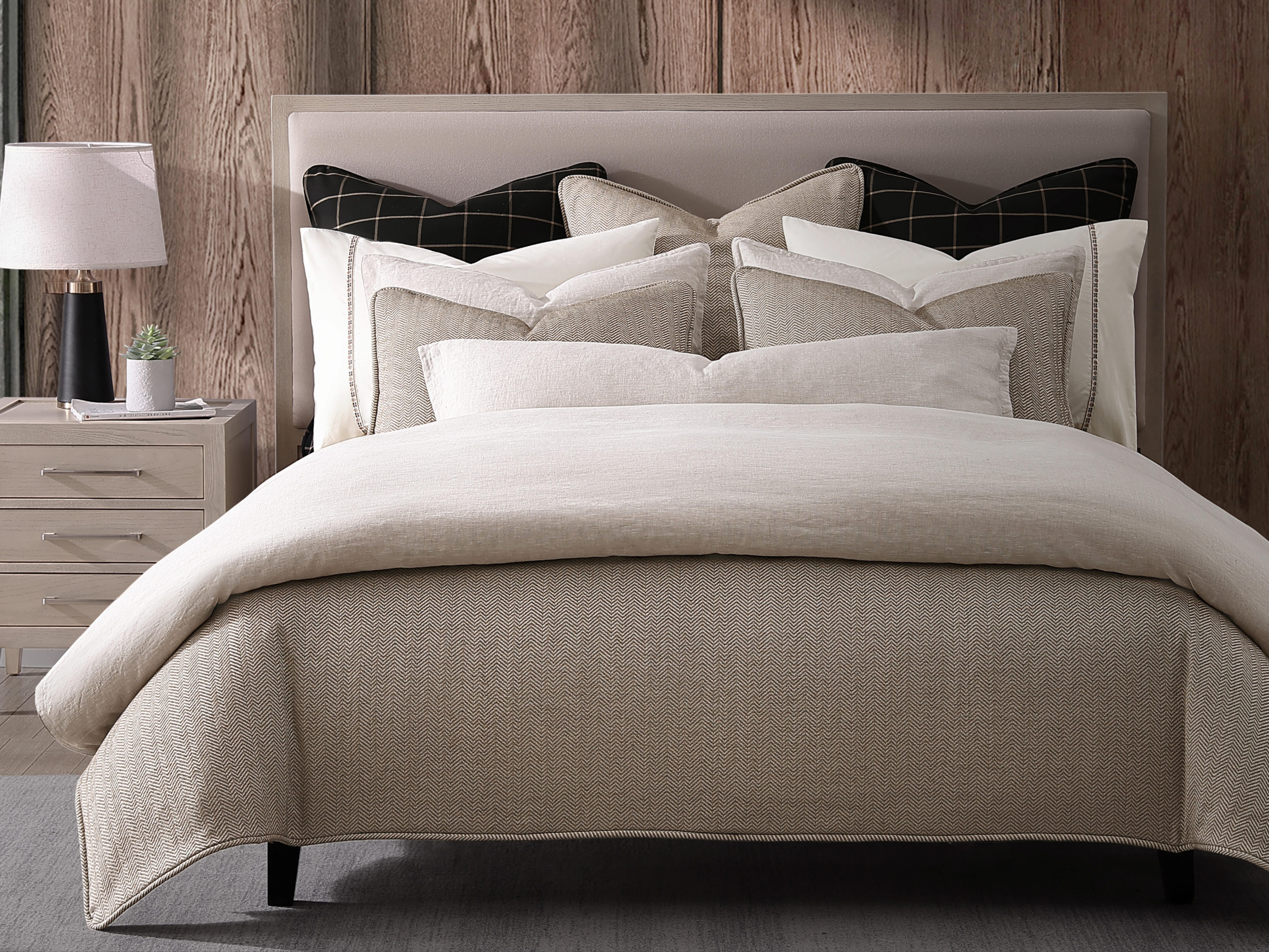 Click here for Ashley Luxe King Chenille Herringbone Comforter Se... prices