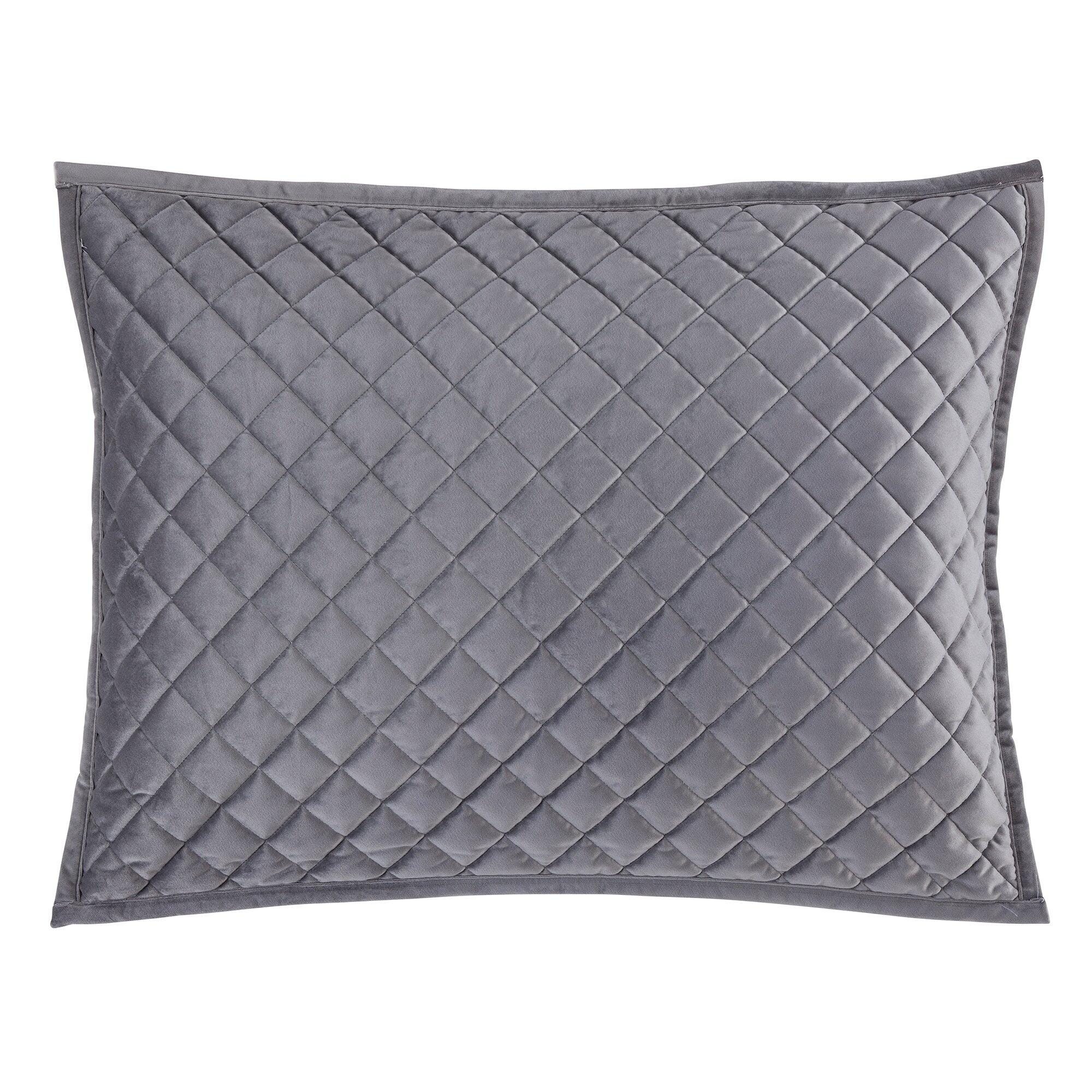 Click here for HiEnd Accents Diamond 2-Piece Pillow Sham Set  Gra... prices