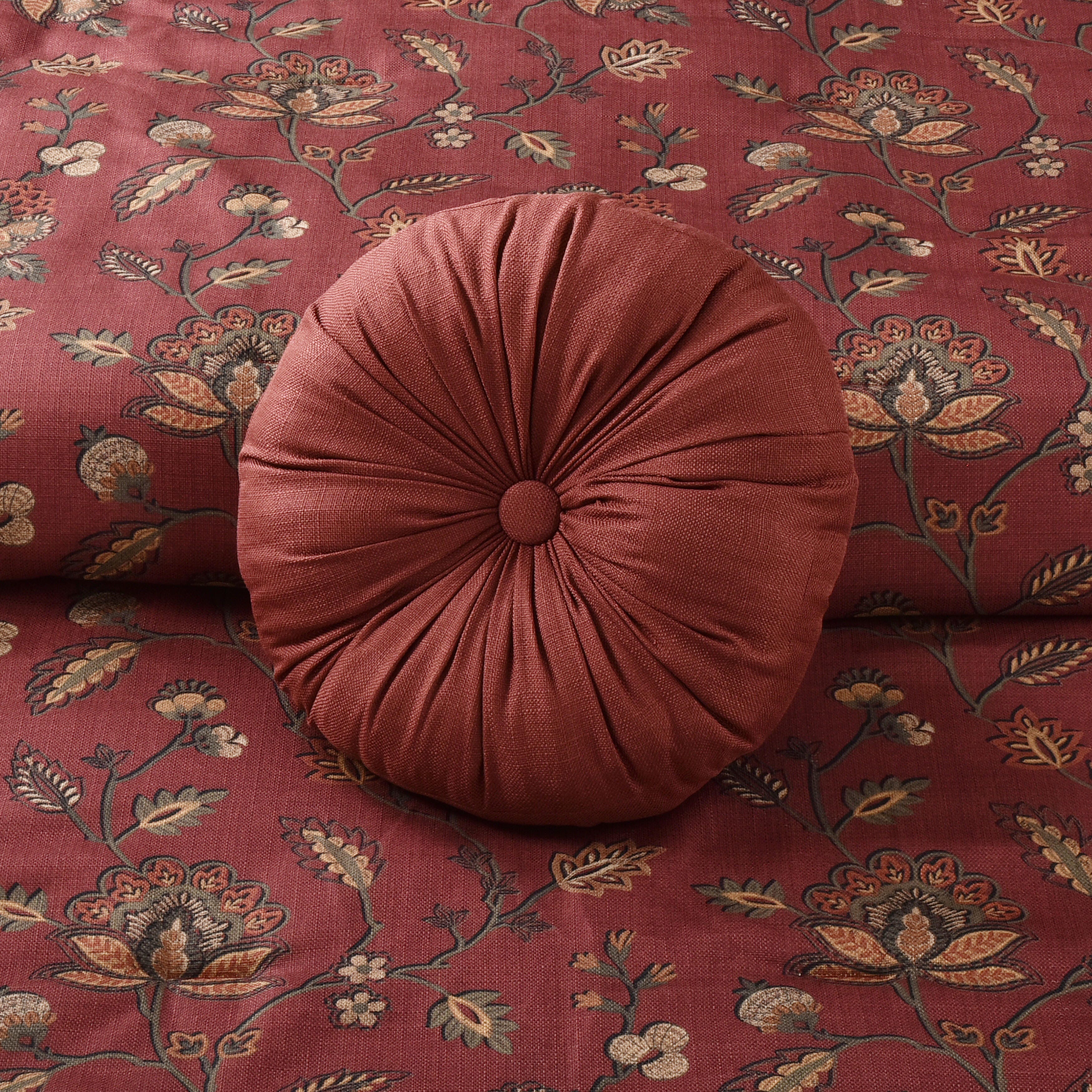 Click here for Royal Court Bari Round Throw Pillow  Red prices