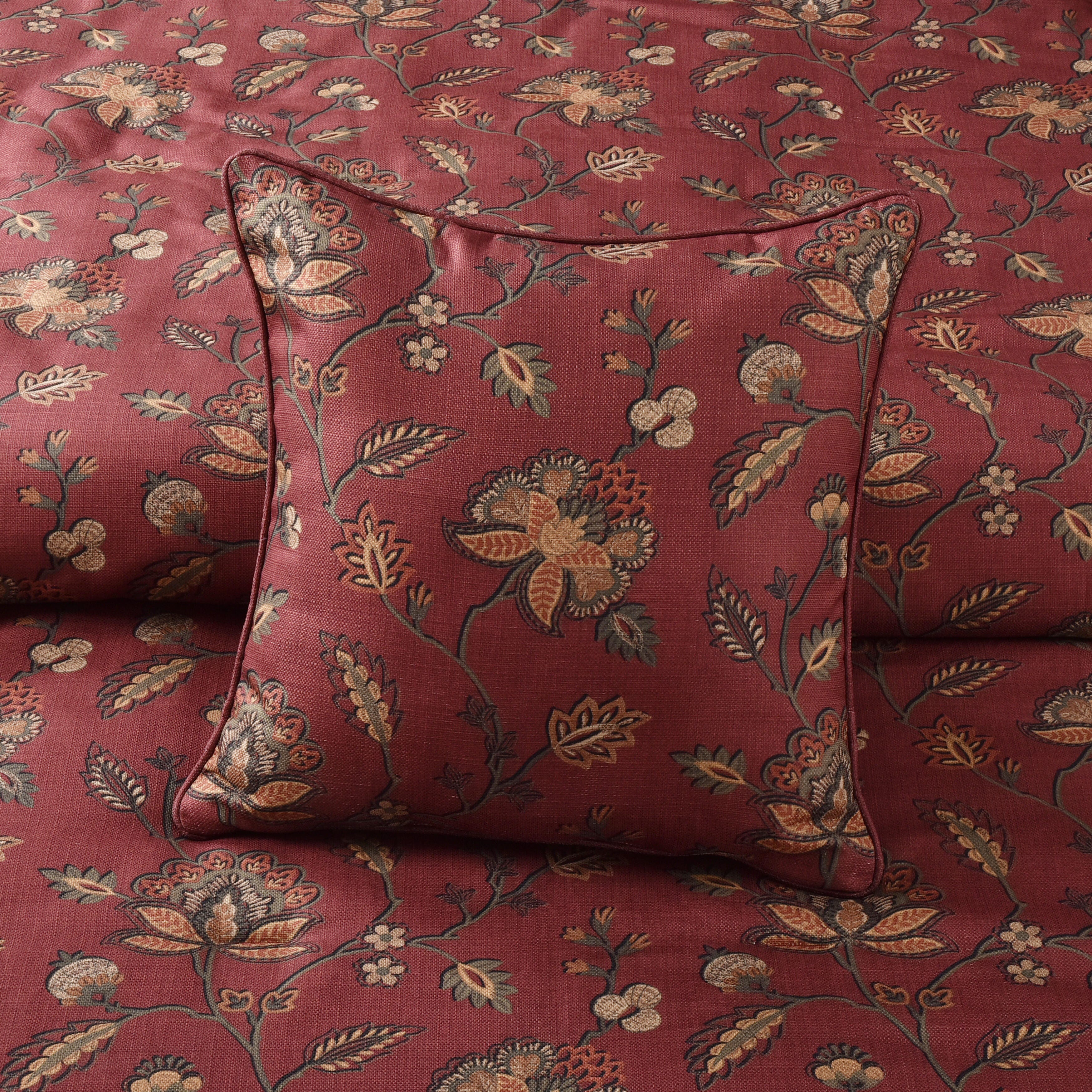 Click here for Royal Court Bari Square Throw Pillow  Red prices