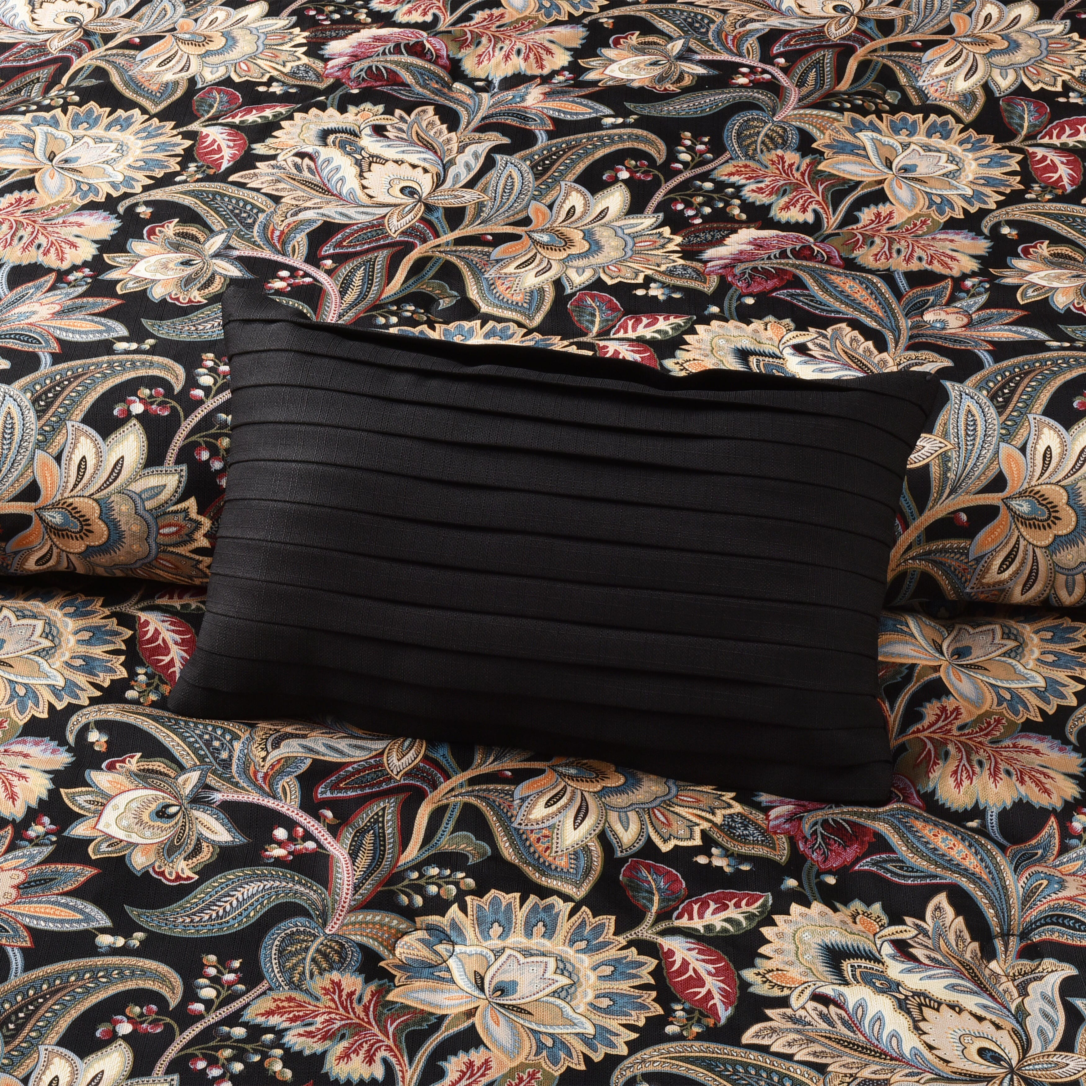 Click here for Royal Court Calabria Boudoir Throw Pillow  Black prices
