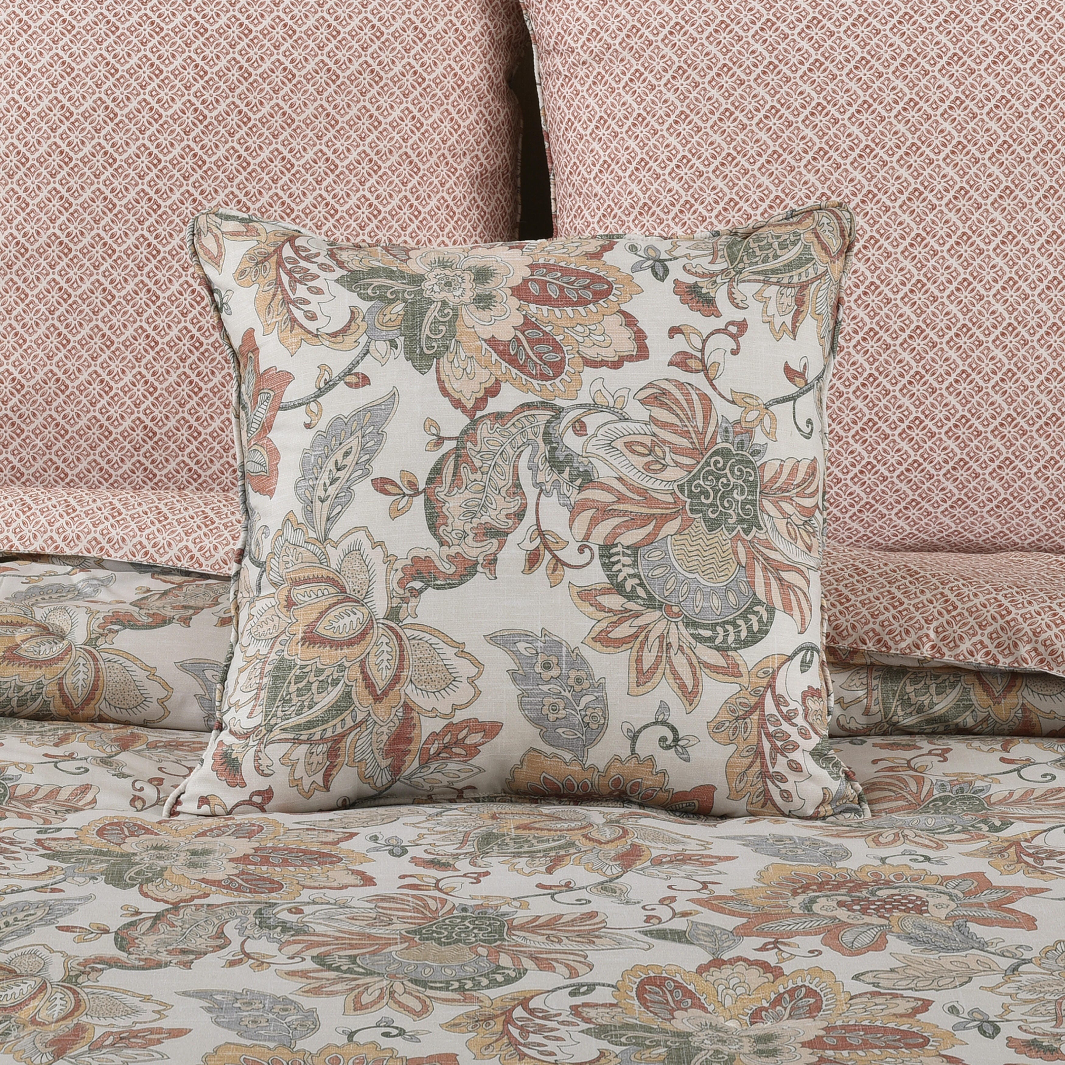 Click here for Royal Court Janessa 18 Square Throw Pillow  Spice prices