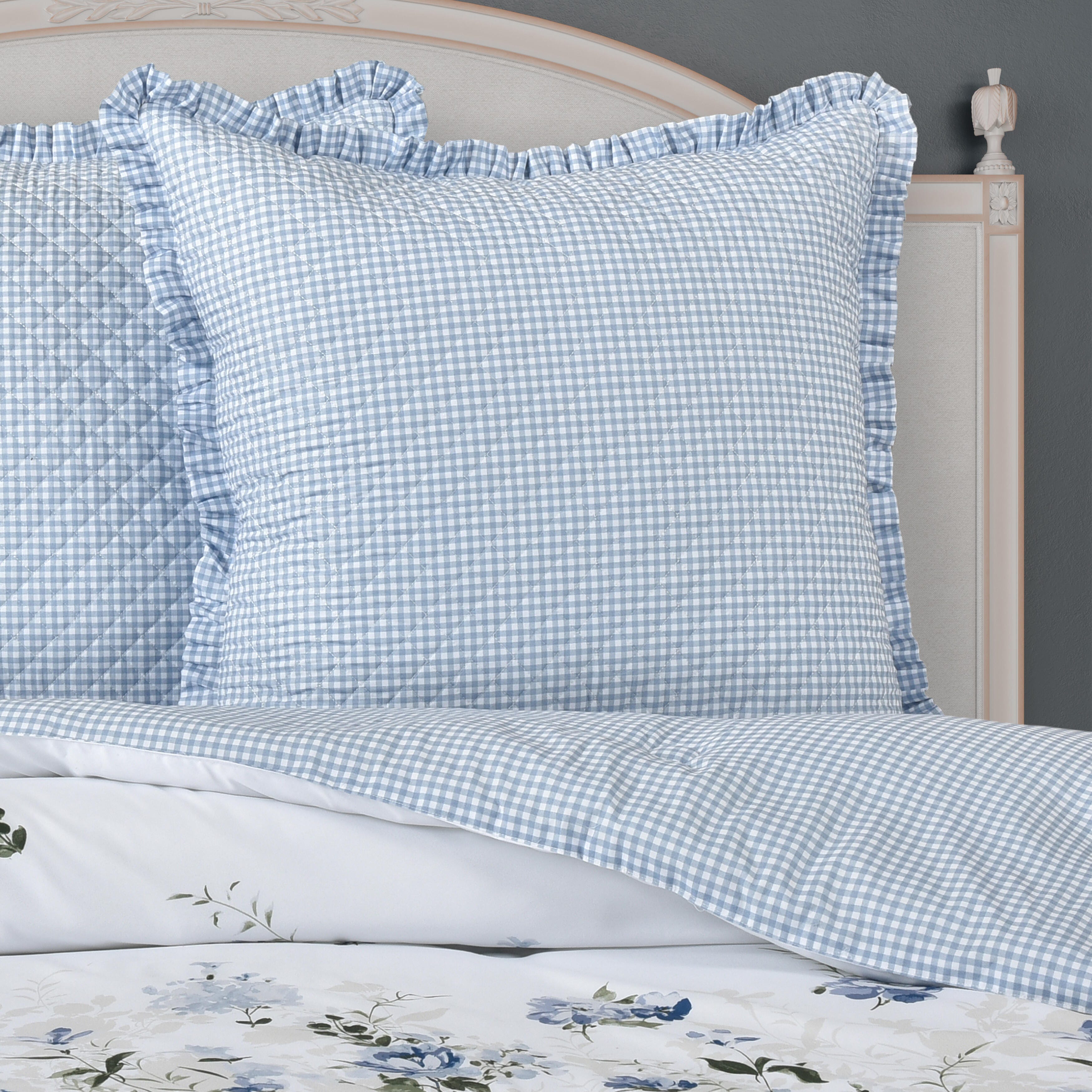 Click here for Royal Court Kourtney Euro Sham  Blue prices