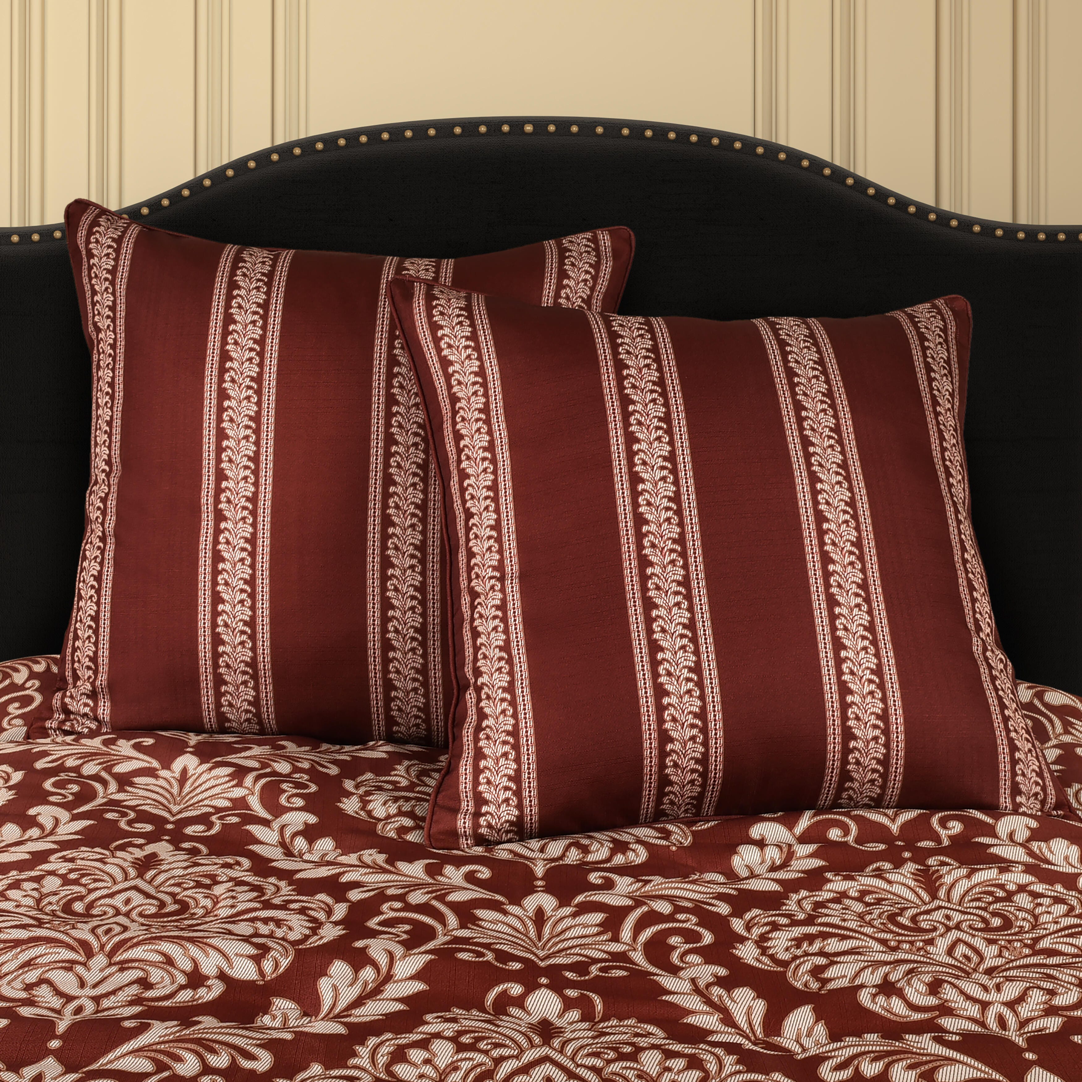 Click here for Royal Court Lazia Euro Sham  Red prices